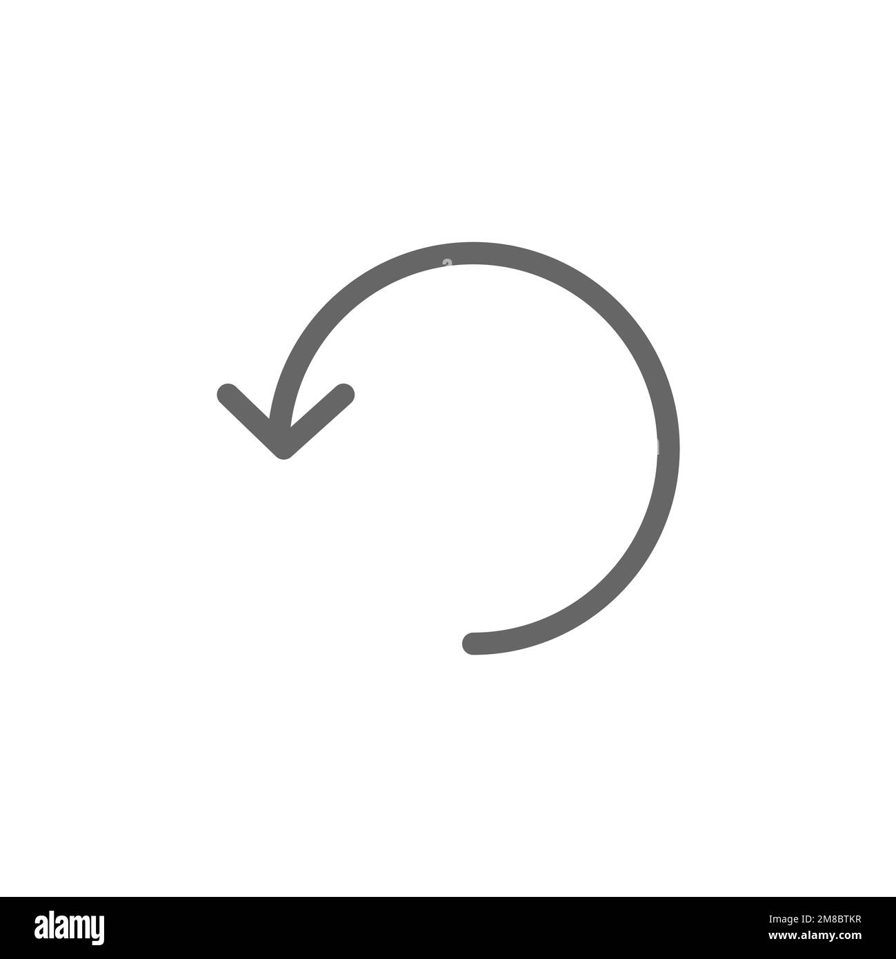 Rotation arrow line icon, App interface graphics resource, vector illustration Stock Vector ...