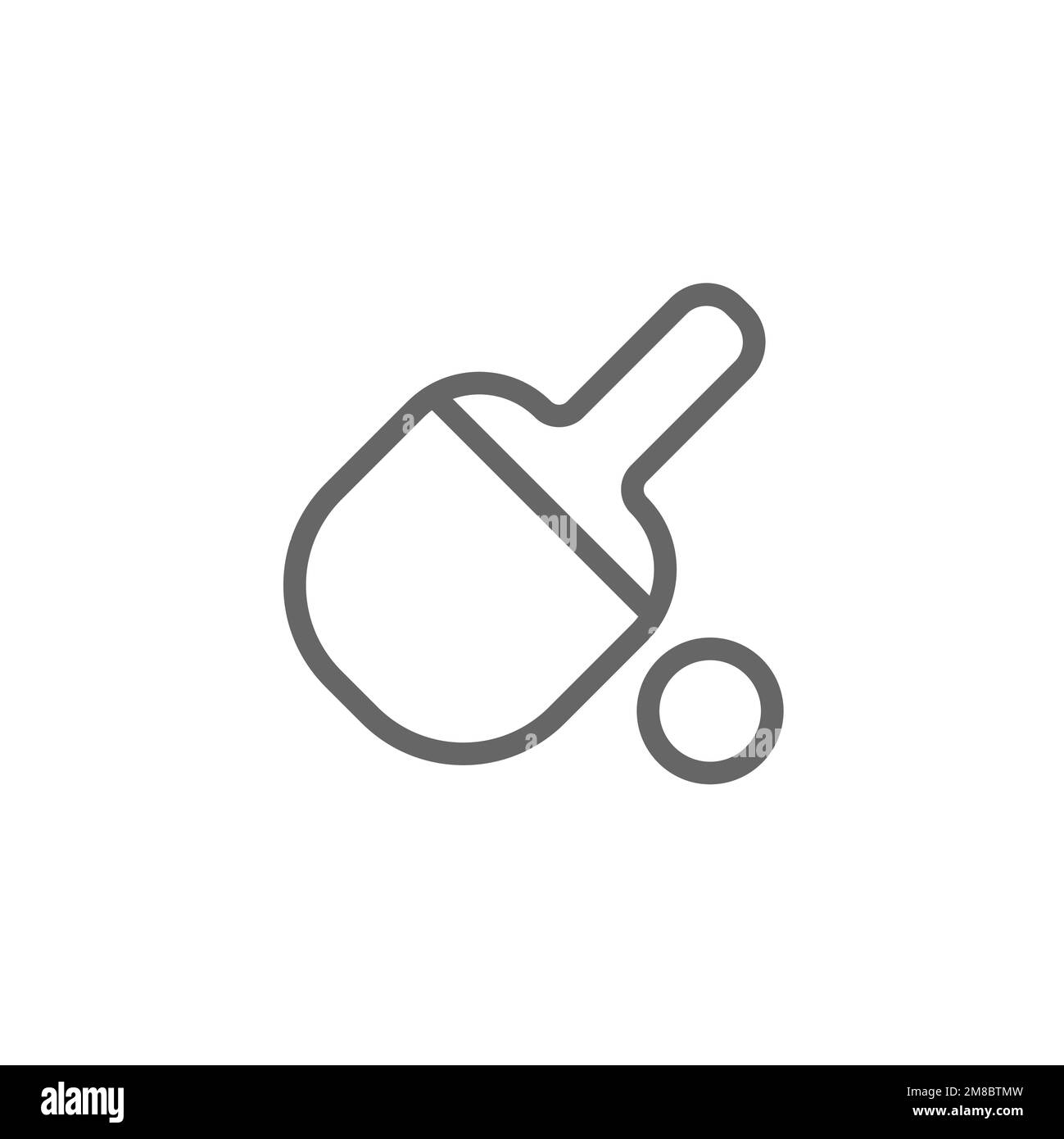 Table tennis line icon, graphics resource template, vector illustration ...