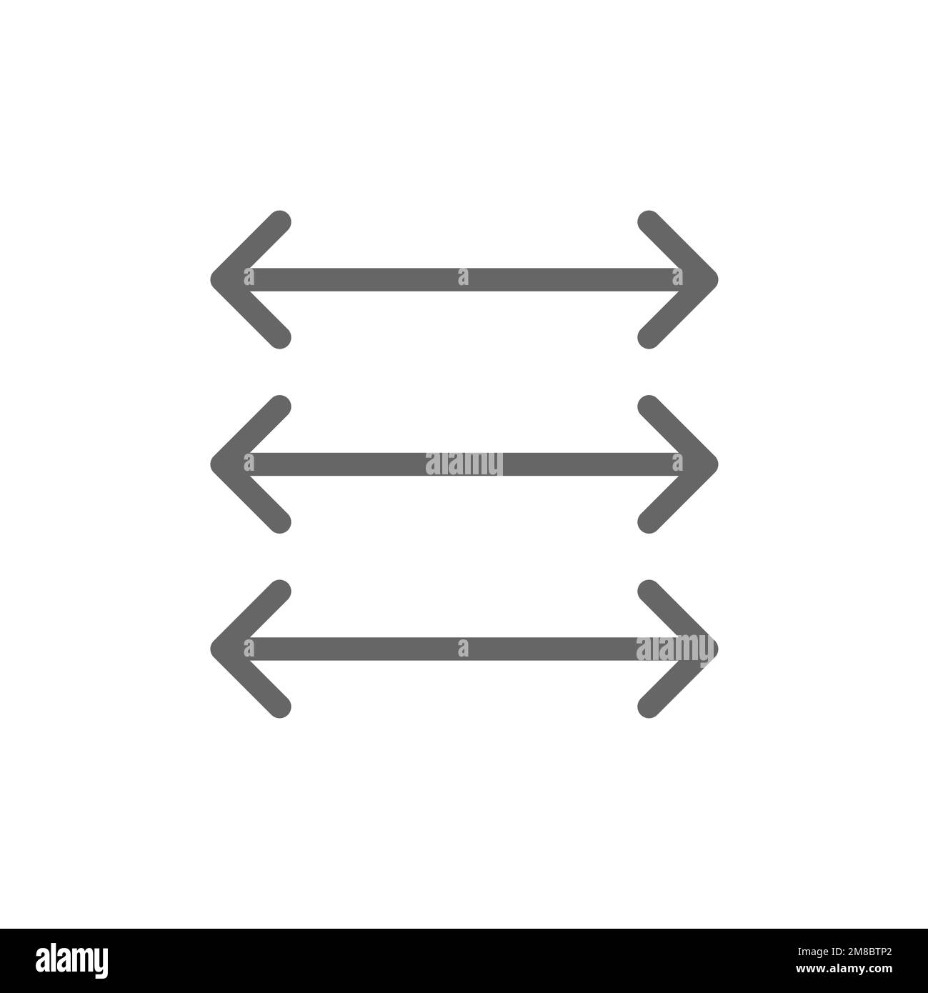 Two way arrow line icon, App interface graphics resource, vector illustration Stock Vector Image ...