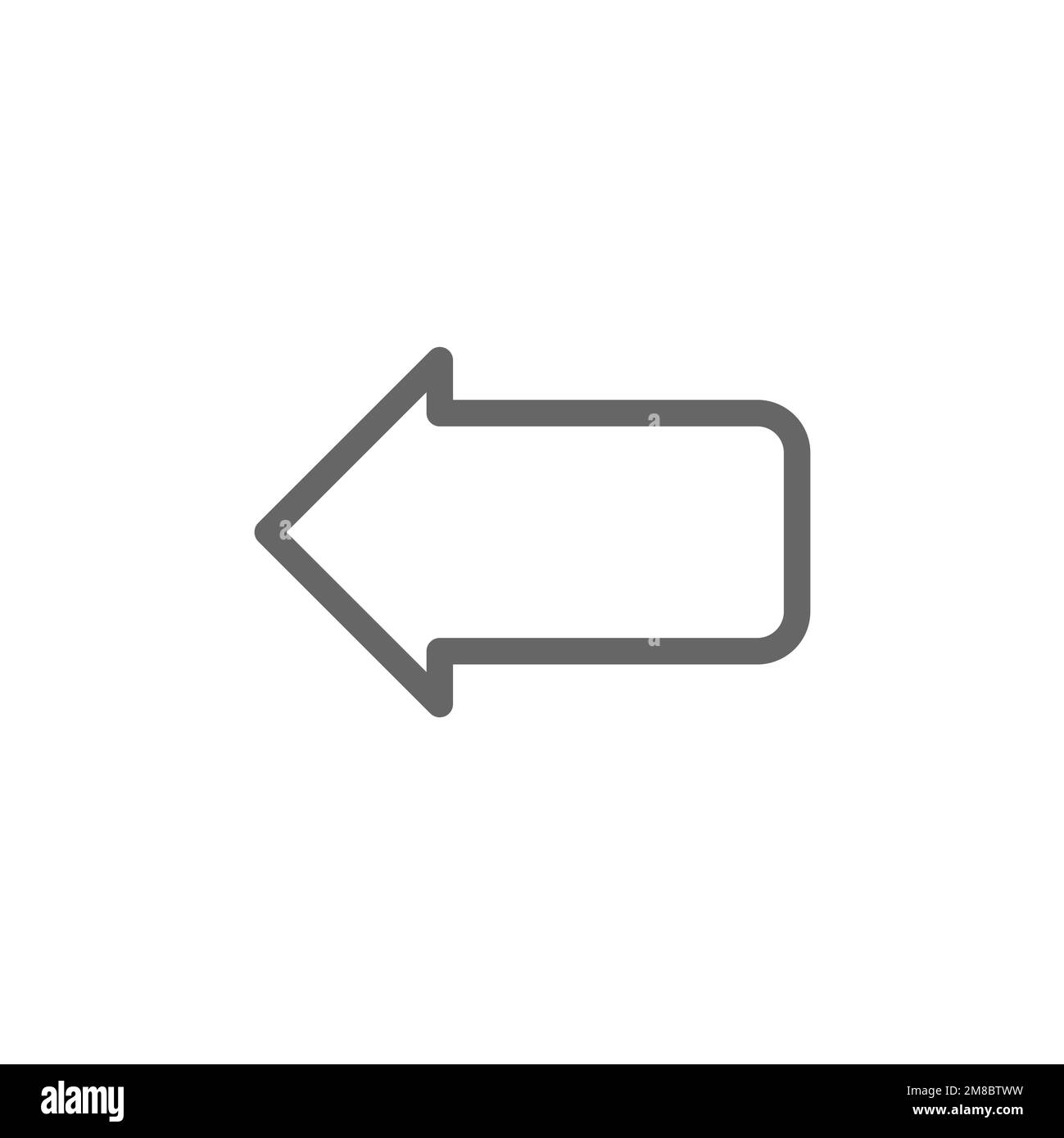 Left arrow icon, App interface graphics resource, vector illustration ...