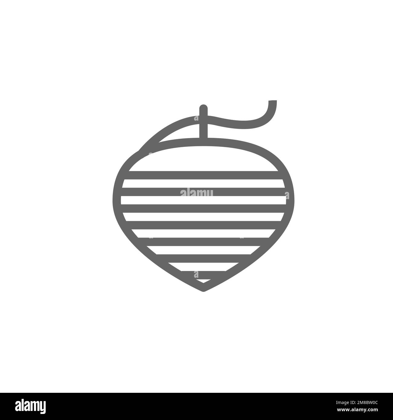 Cardioid pendant line icon, graphic resource template, vector ...