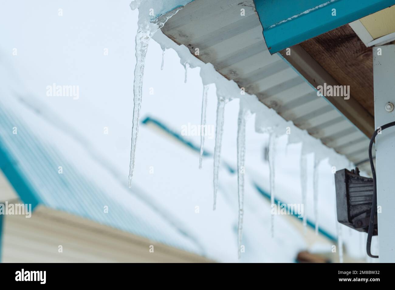 Large sharp icicles on hi-res stock photography and images - Alamy