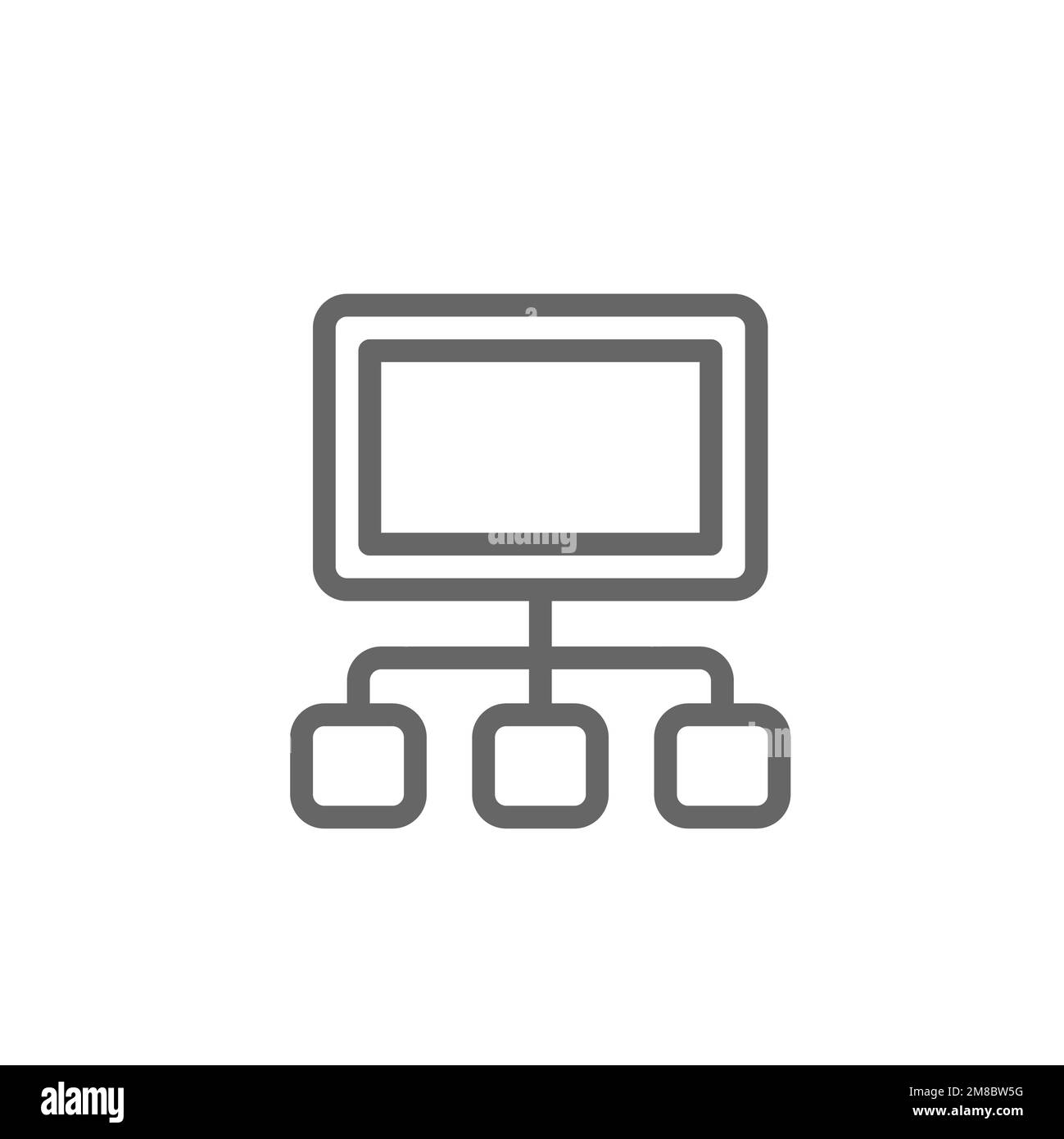 LAN icons, graphics resource templates, vector illustrations Stock ...
