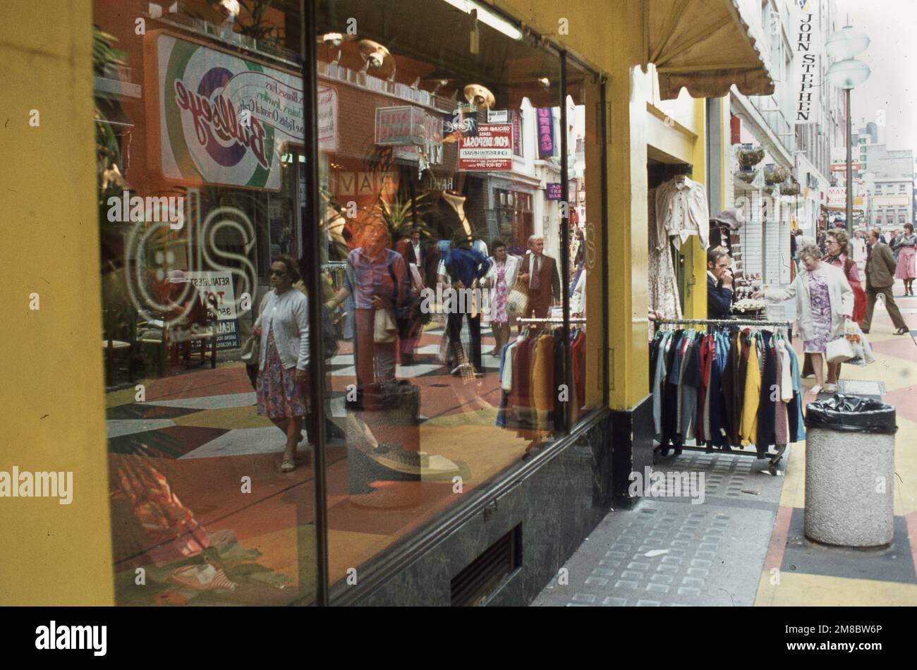 Soho Street Scene shop window reflection, London, 1970s Photo by Tony ...