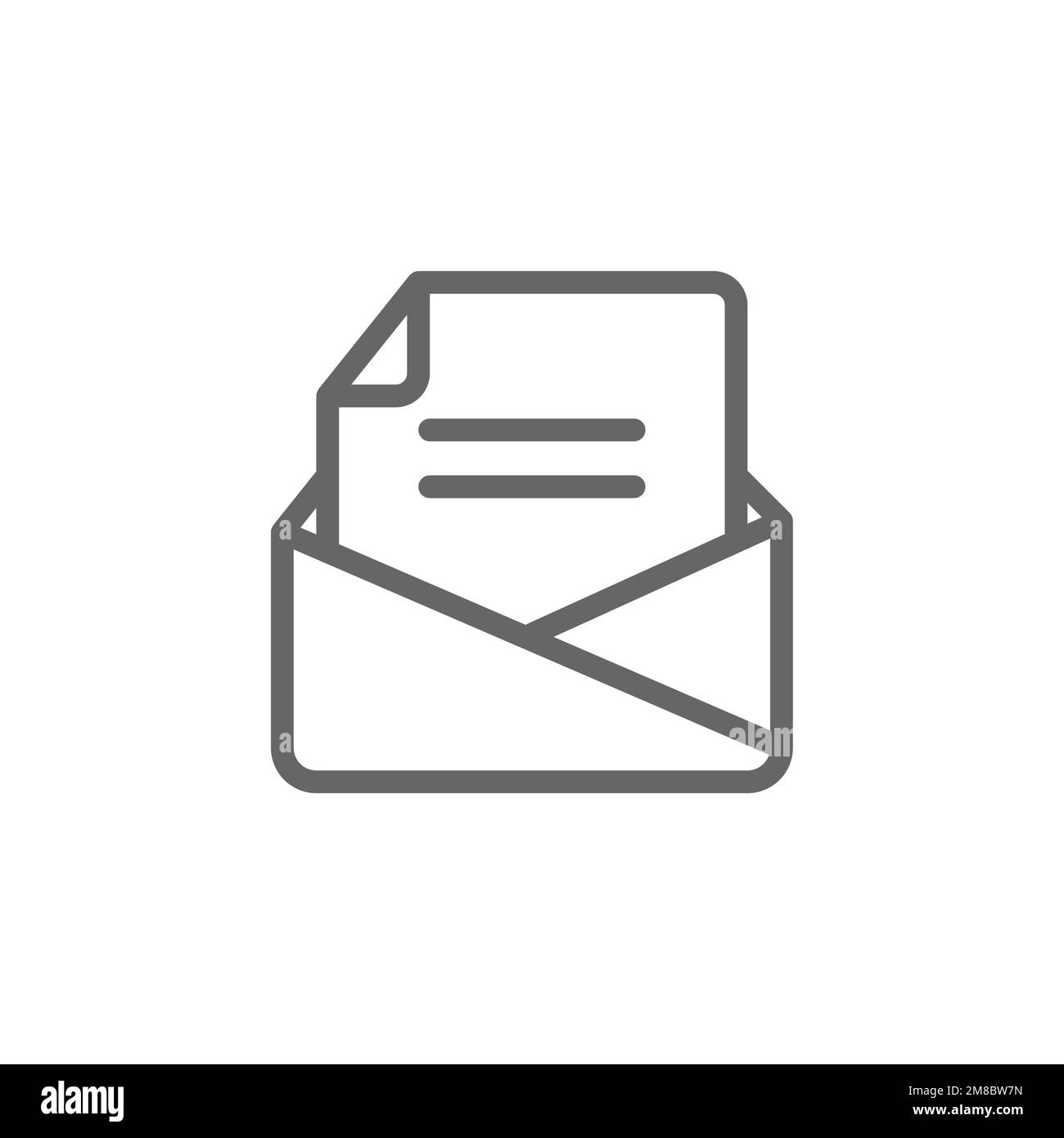 Open the mail line icon, app interface graphics resource, and vector ...