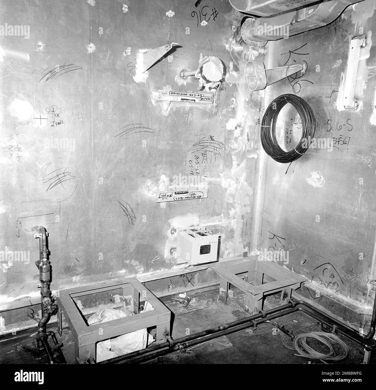 A view of Aegis radar room No. 3 on the guided missile cruiser ...