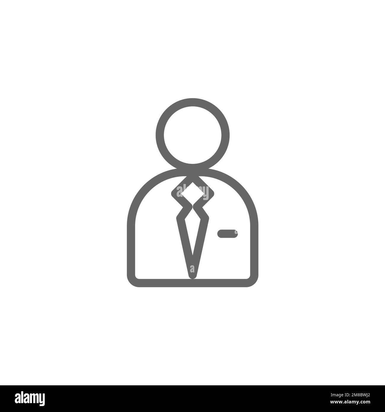 Men's line icon, App interface graphics resource, vector illustration ...