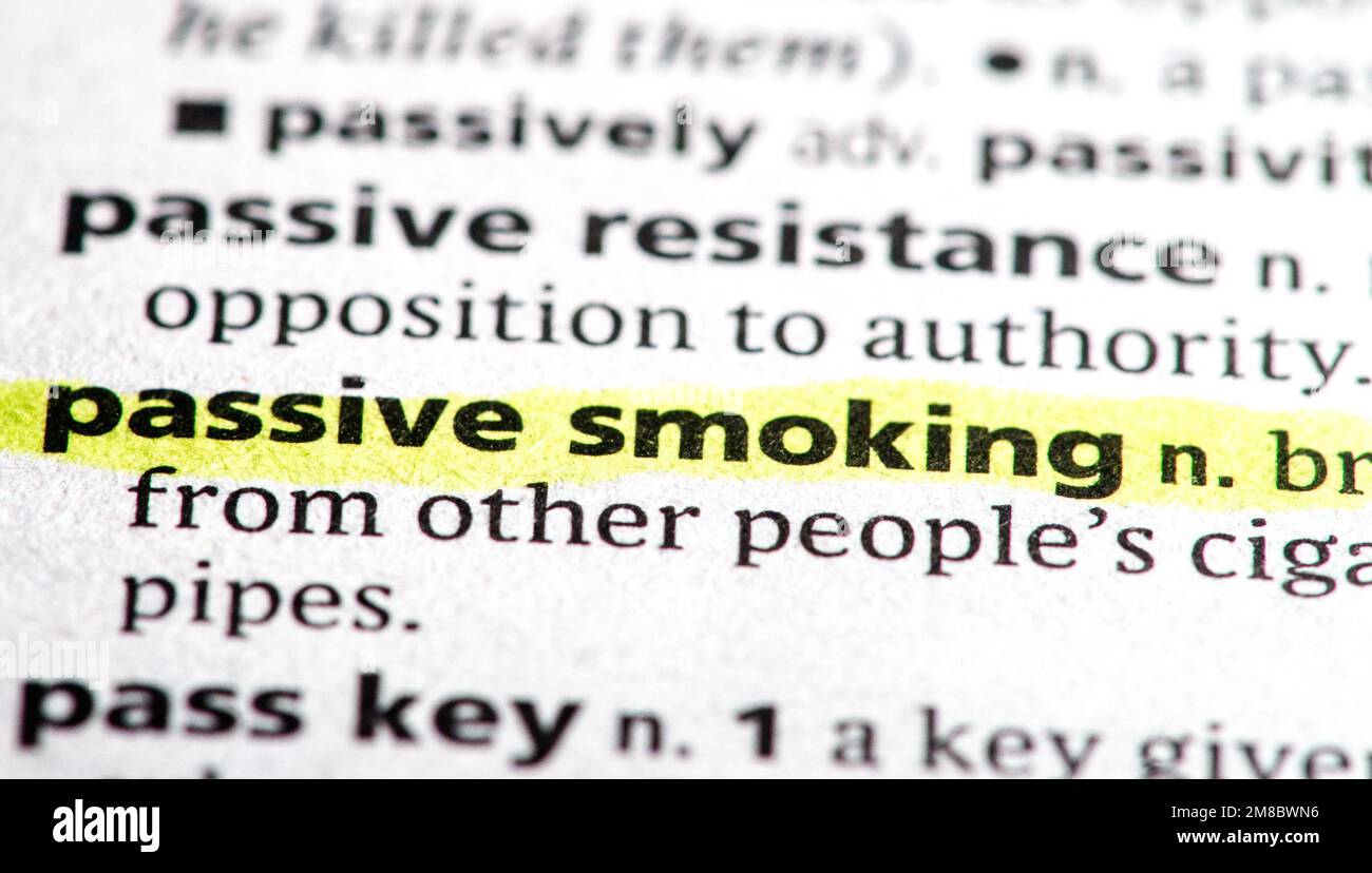 Passive smoking hi-res stock photography and images - Alamy