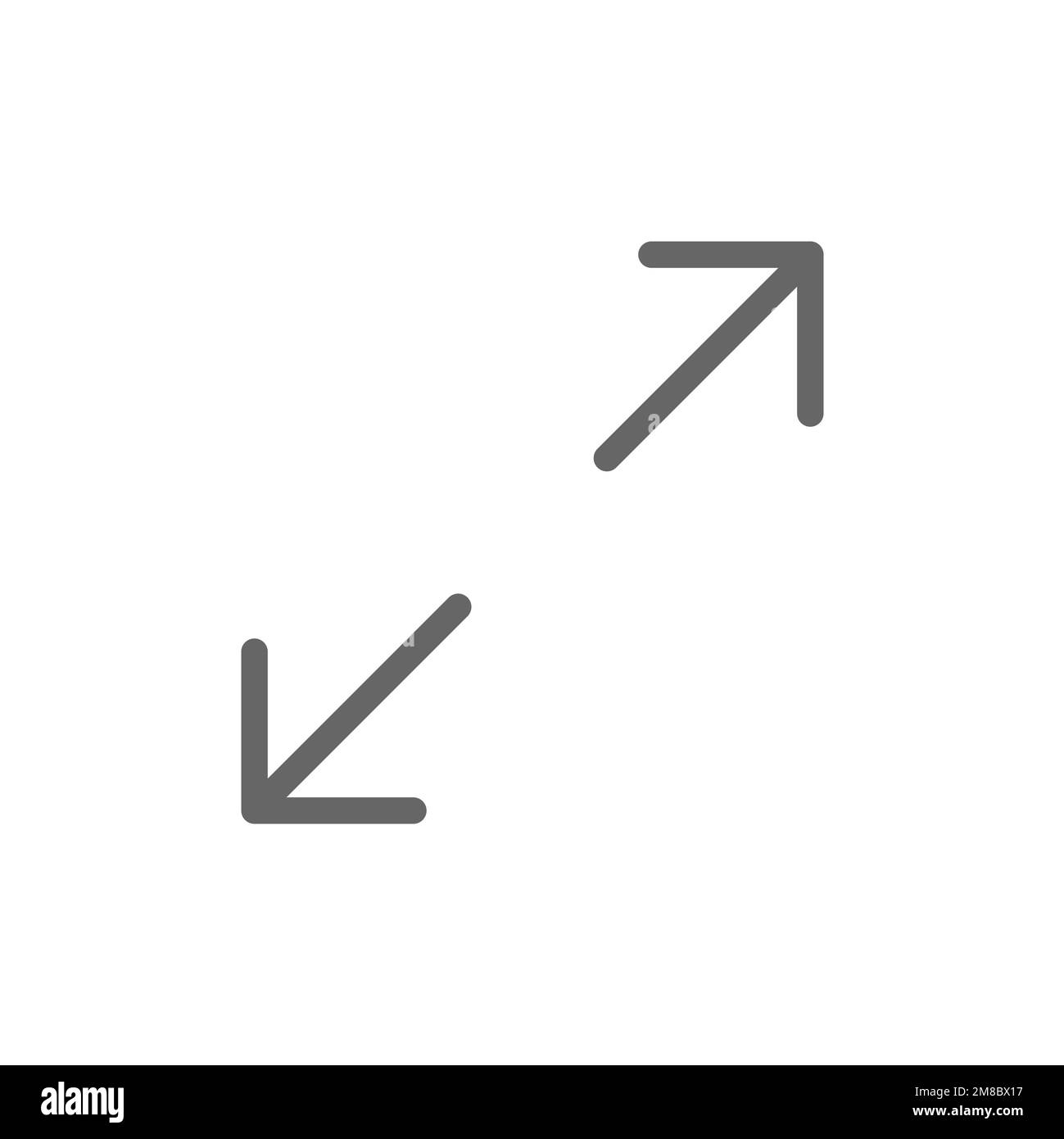 Enlarged line icon, App interface graphics resource, vector illustration Stock Vector Image ...