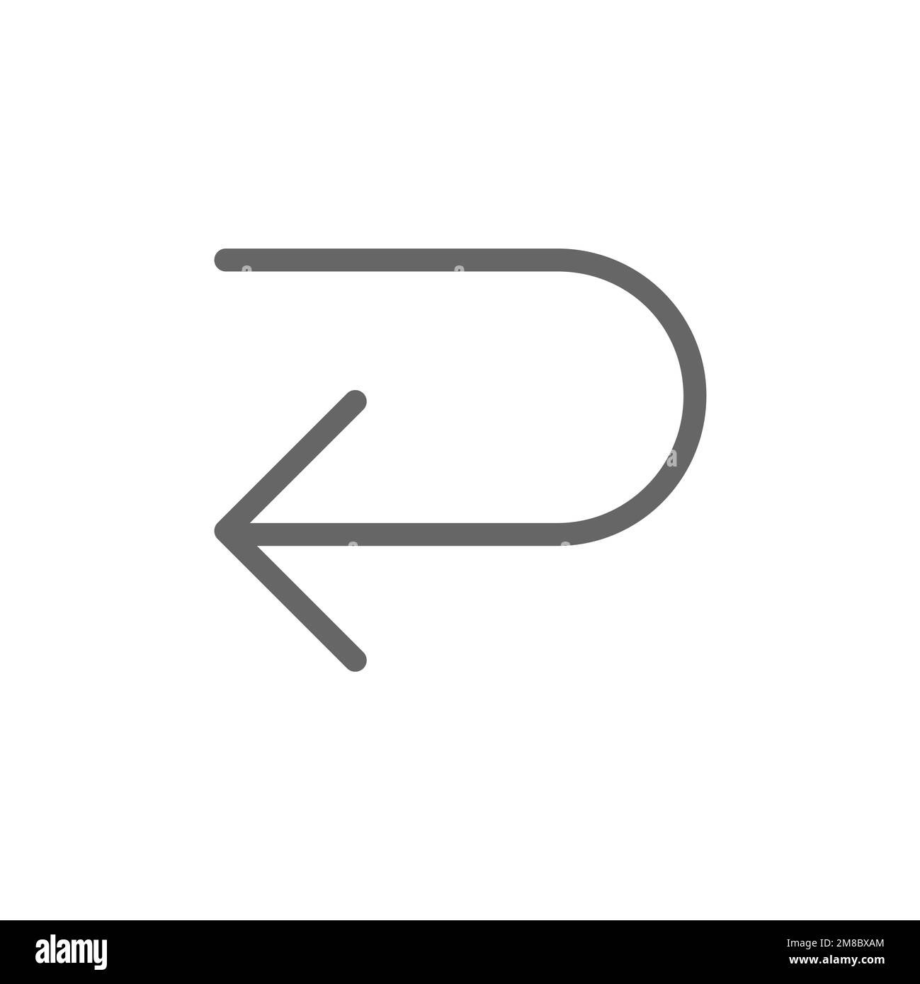 Return arrow icon, app interface graphics resource, vector illustration Stock Vector Image & Art ...