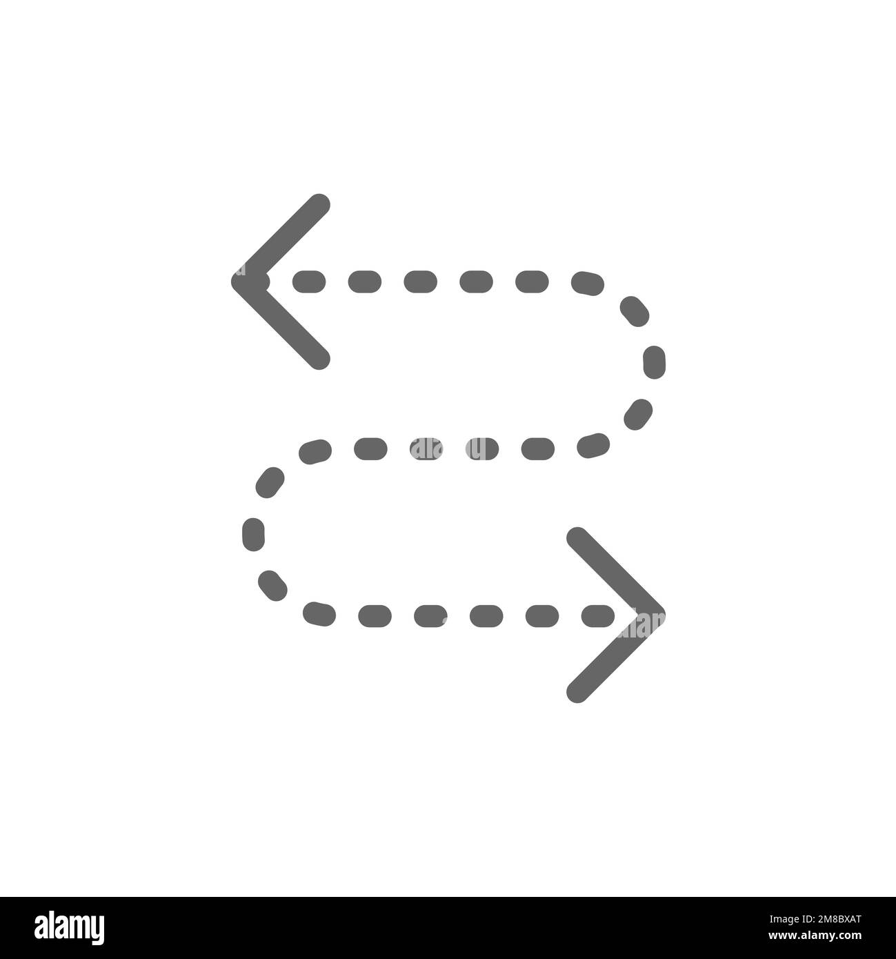 Dotted line conversion arrow icon, App interface graphics resource, vector illustration Stock ...