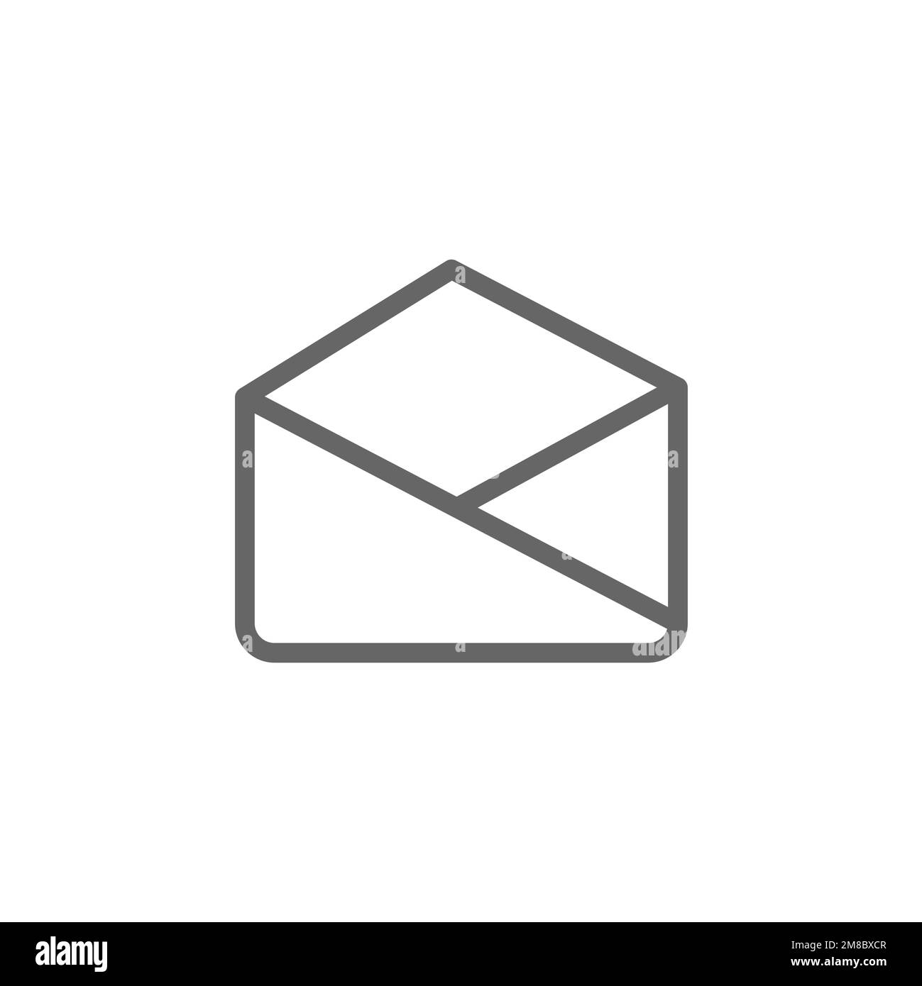 Mail line icon, App interface graphics resource, vector illustration ...