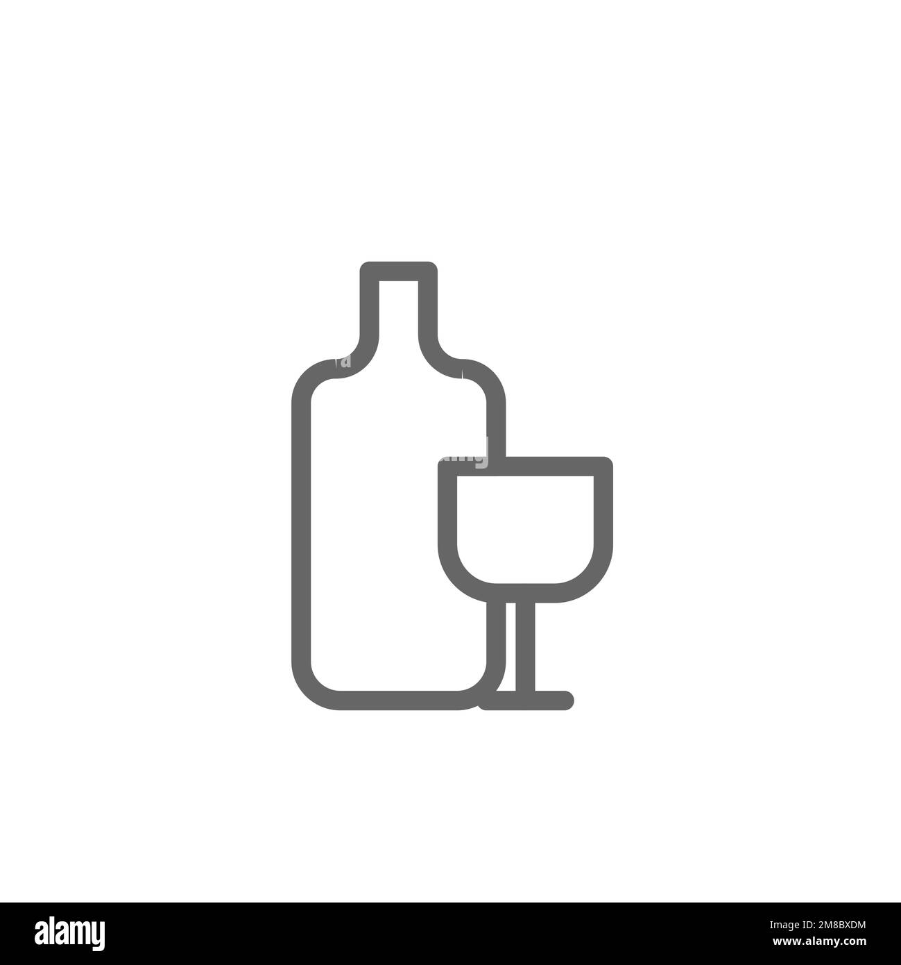 Wine line icon, graphic resource template, vector illustration Stock ...