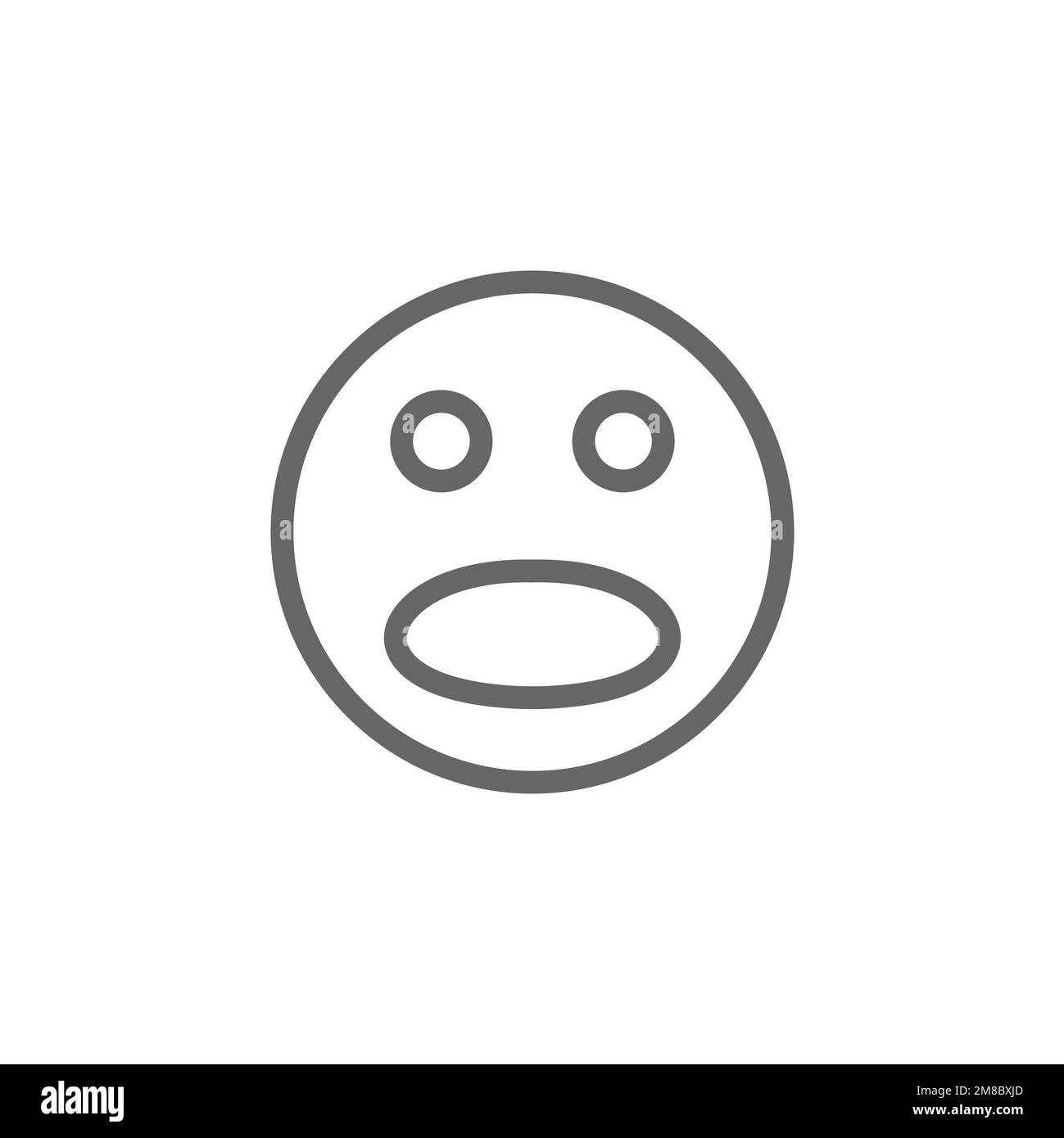 Surprise expression icon, common graphic resources, vector illustration ...