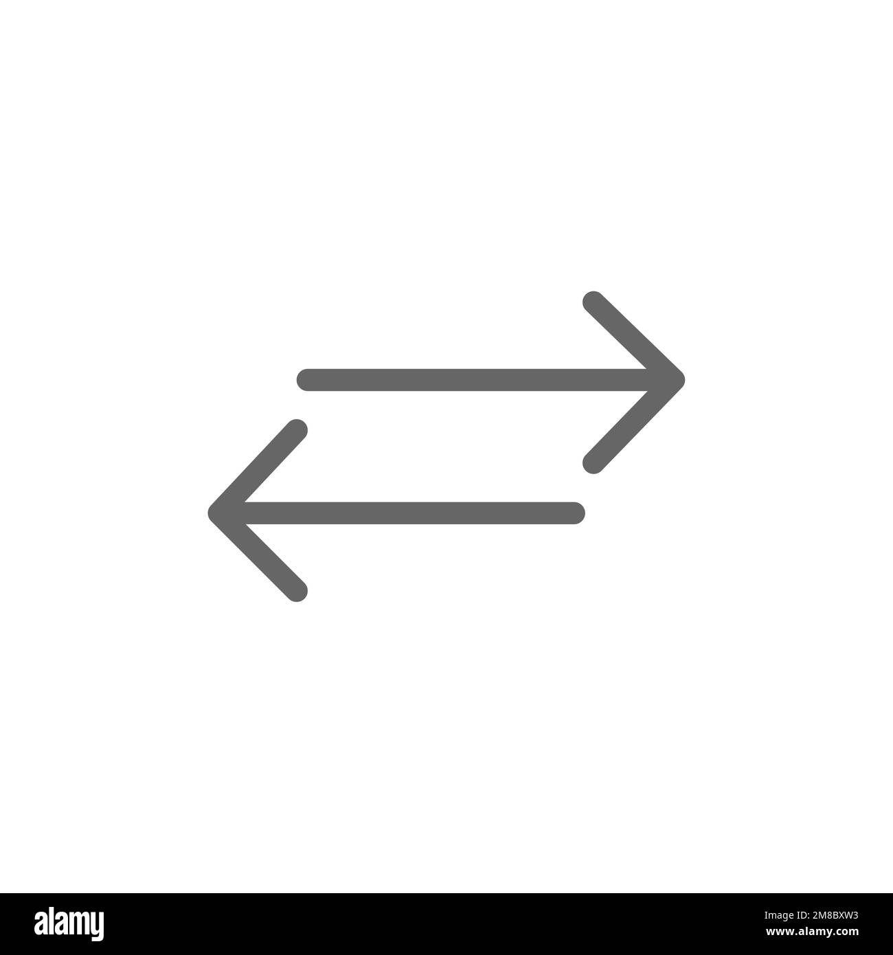 Two way arrow line icon, App interface graphics resource, vector illustration Stock Vector Image ...
