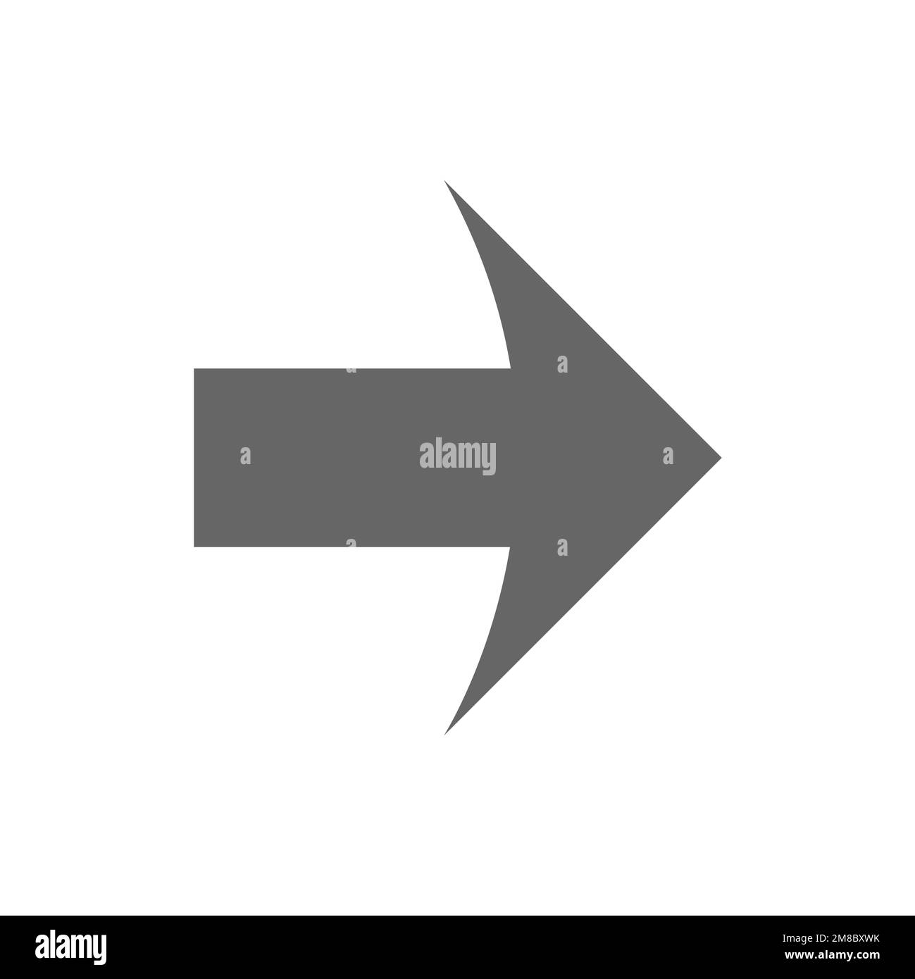Right arrow flat line icon, common graphic resources, vector ...