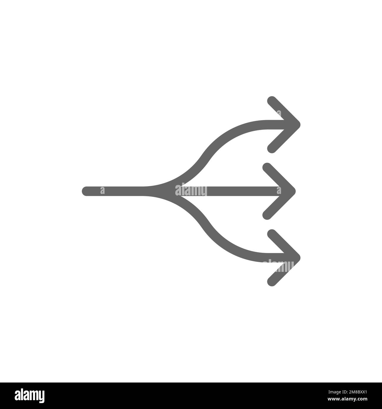 Diverter line icon, App interface graphics resource, vector ...