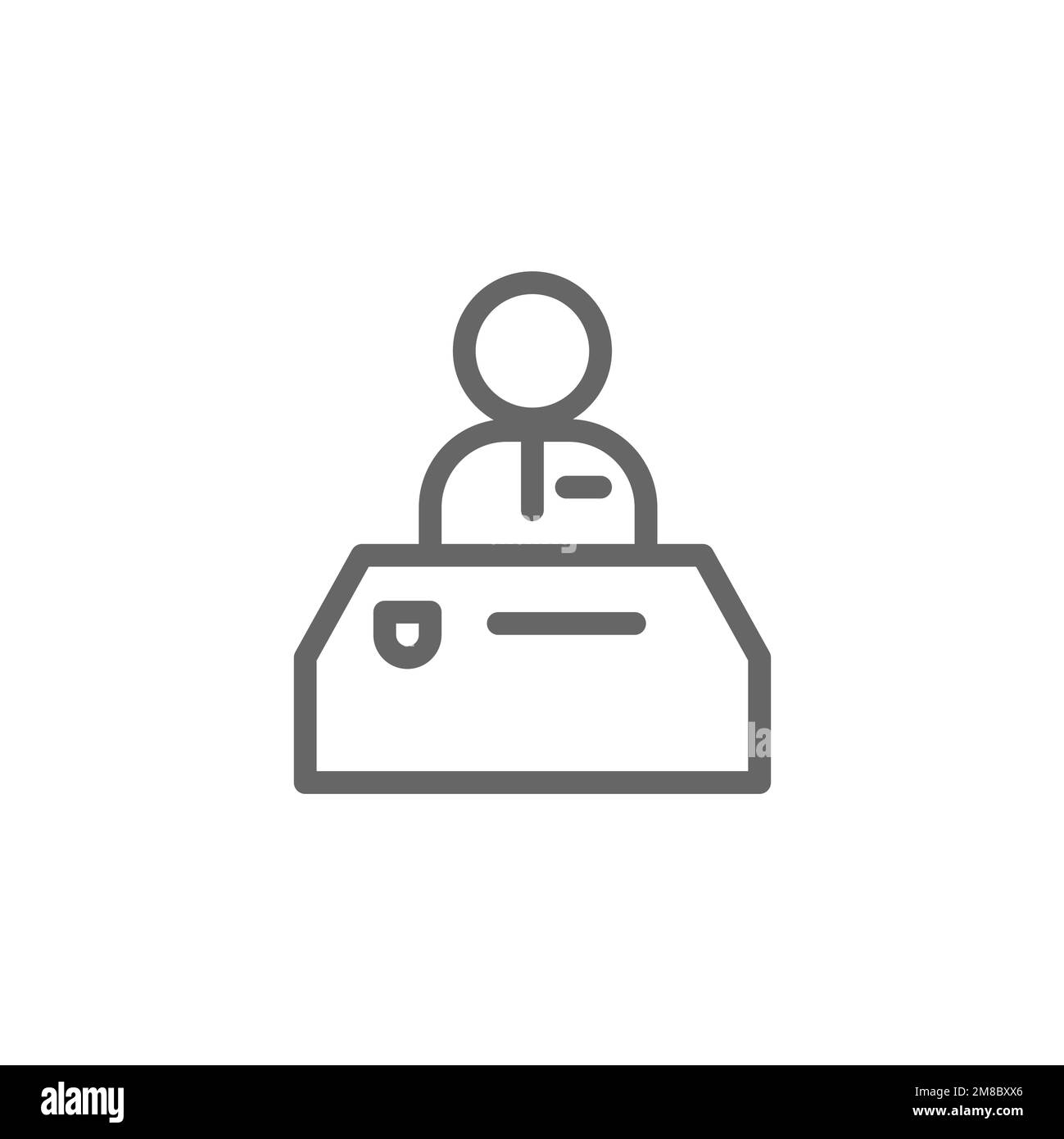 Test line icon, App interface graphics resource, vector illustration ...