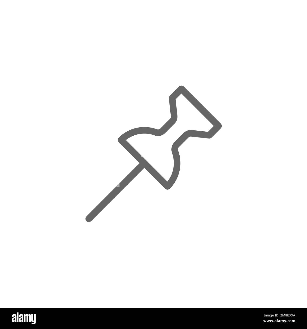 Pin line icon, App interface graphics resource, vector illustration Stock Vector Image & Art - Alamy