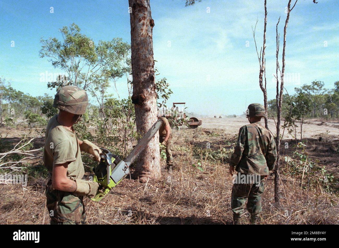 Engineers from the Australian army and members of the U.S. Army's ...