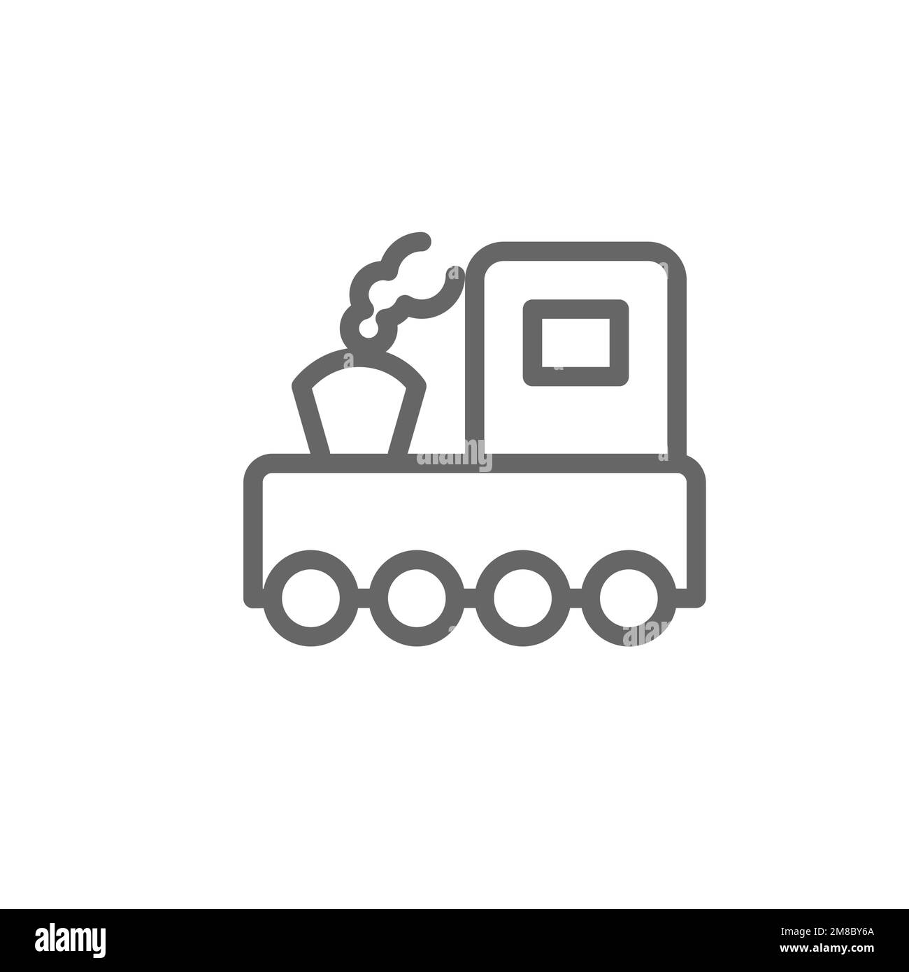 Toy train line icon, graphic resource template, vector illustration ...
