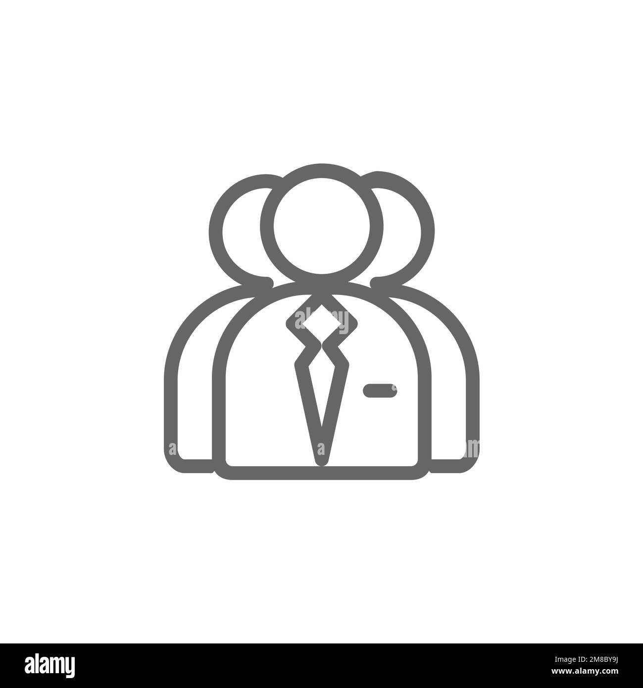 Multi user line icon, App interface graphics resource, vector illustration Stock Vector Image ...