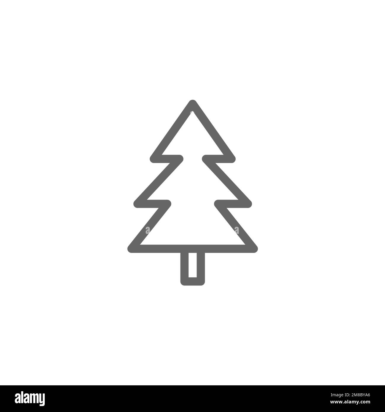 Pine tree line icon, App interface graphics resource, vector ...