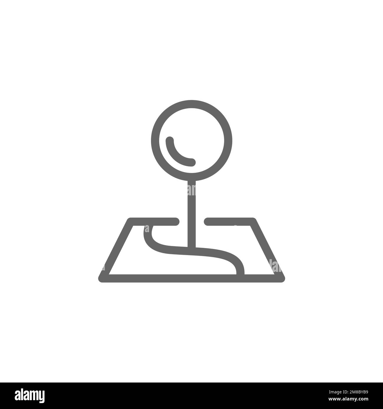 Location line icon, App interface graphics resource, vector illustration Stock Vector Image ...