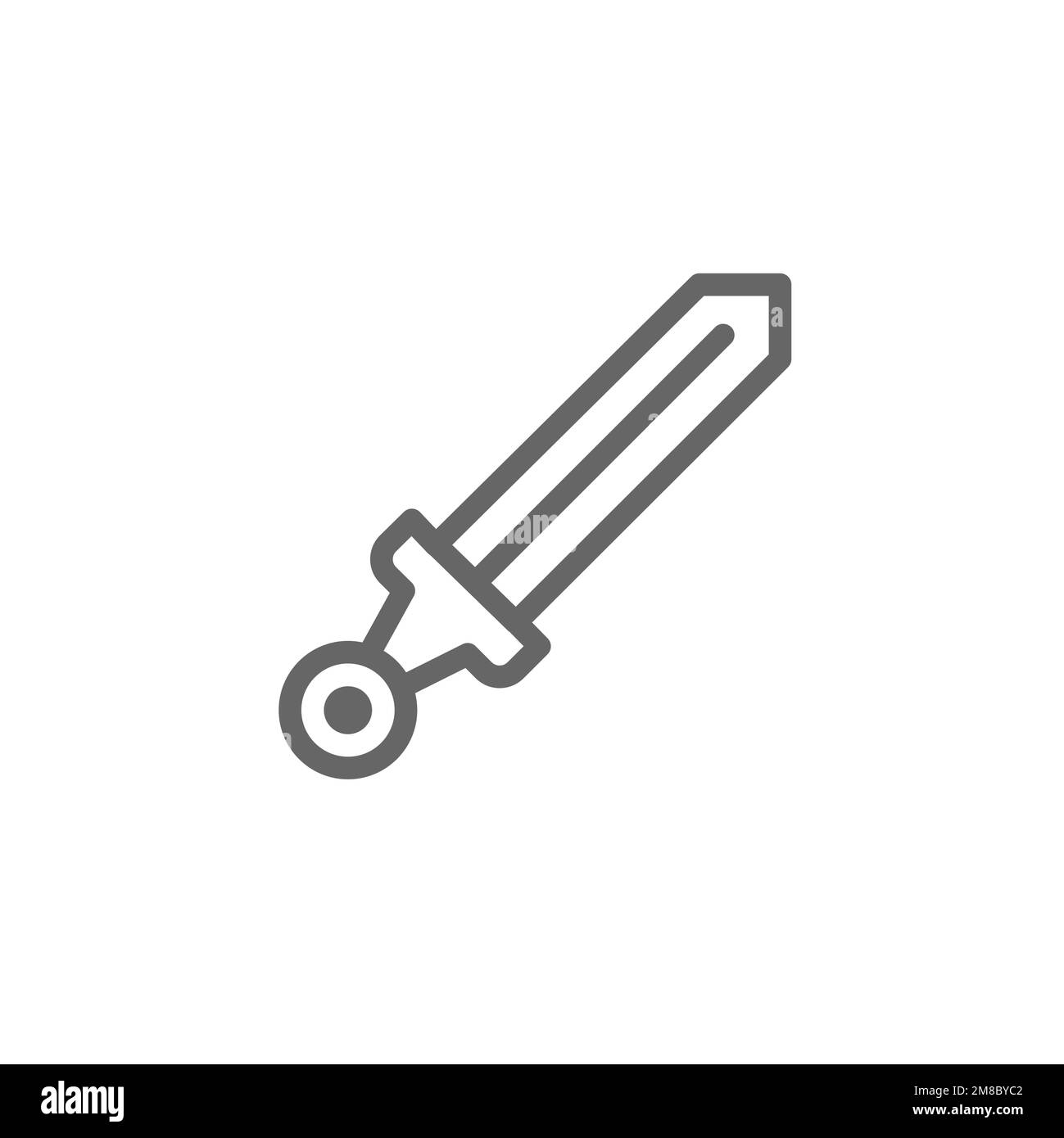 Sword line icon, graphic resource template, vector illustration Stock ... Sword line icon, graphic resource template, vector illustration Stock ...