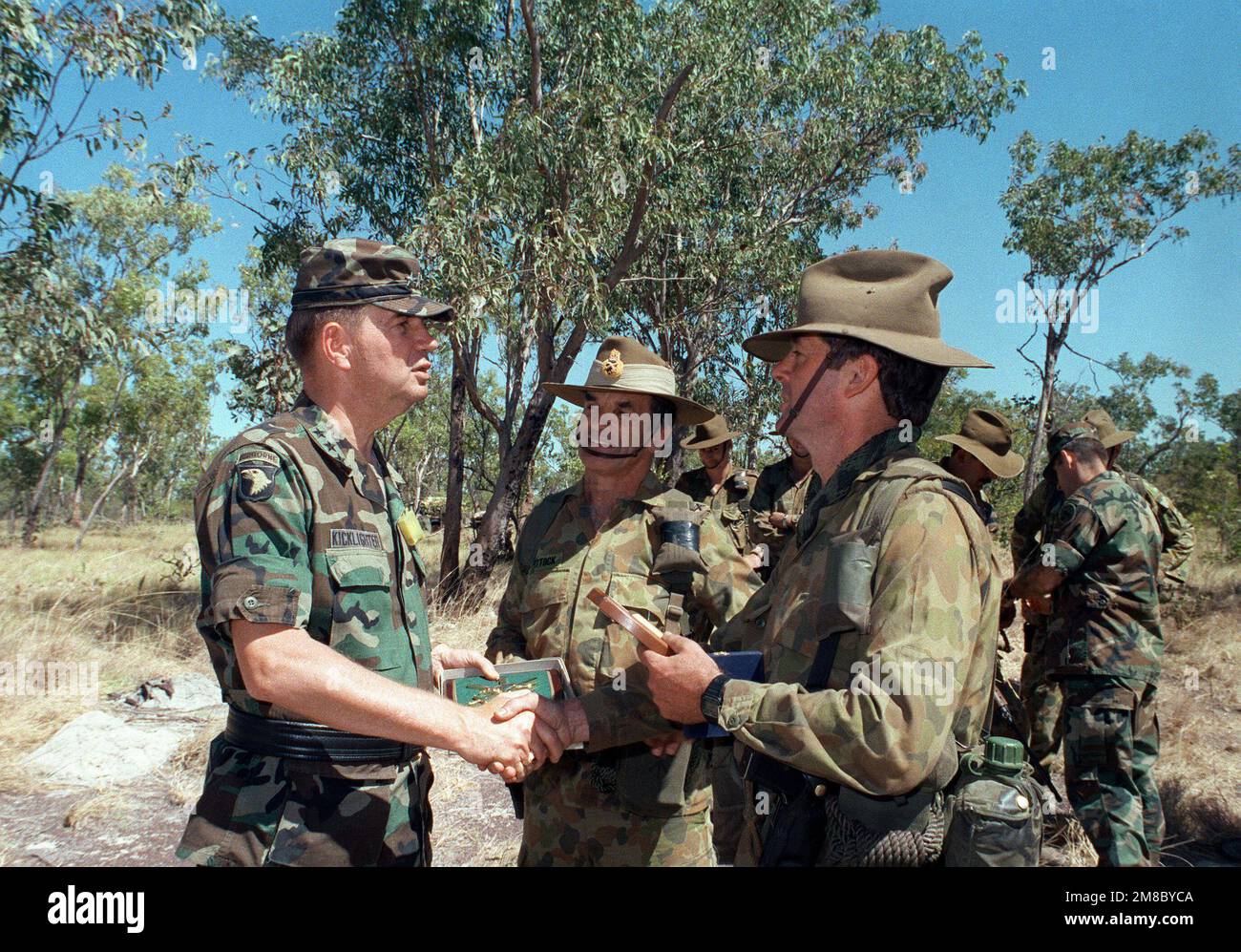 LGEN Claude M. Kicklighter, left, Commanding General, U.S. Army Western ...