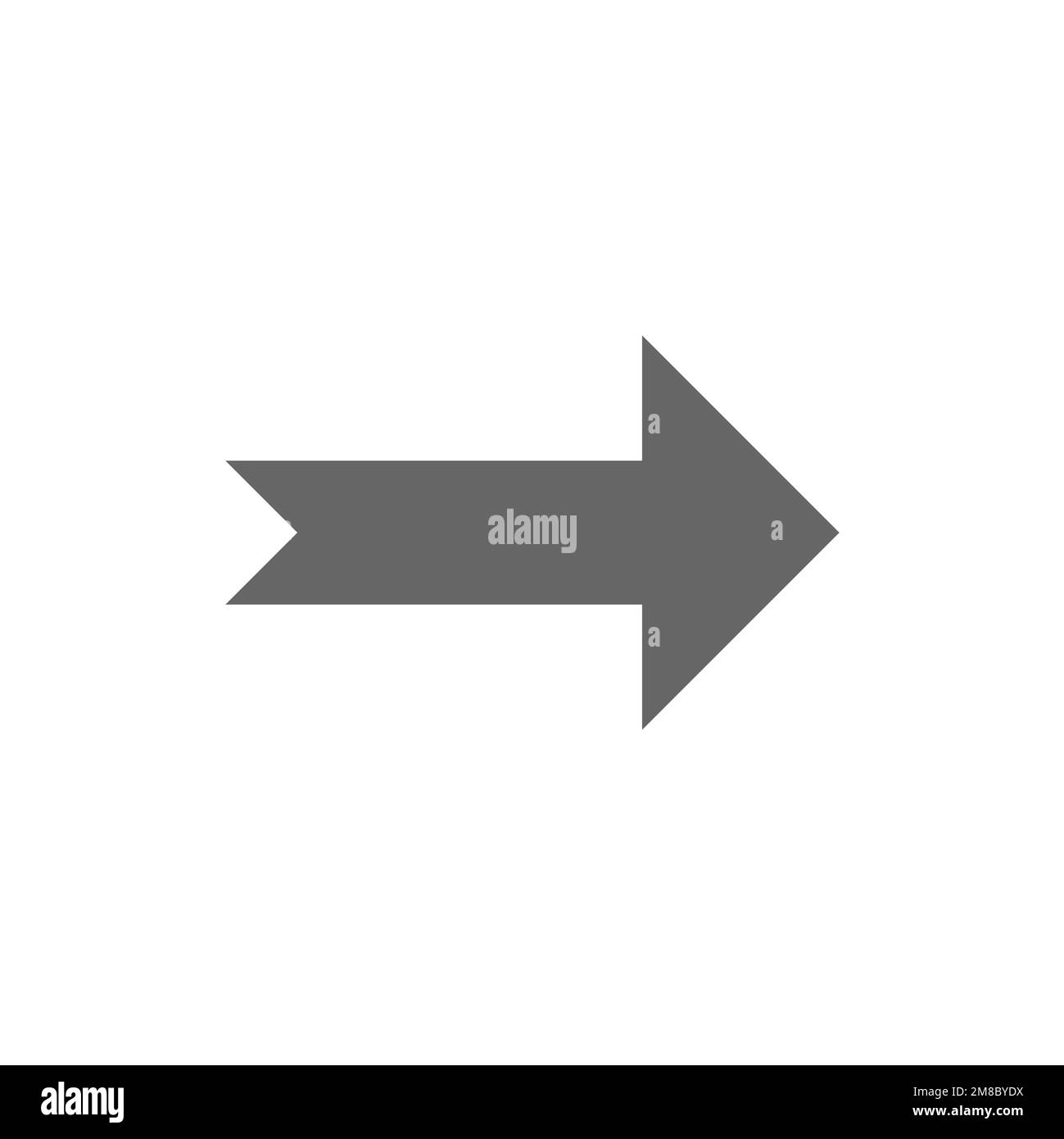 Right arrow flat line icon, common graphic resources, vector ...