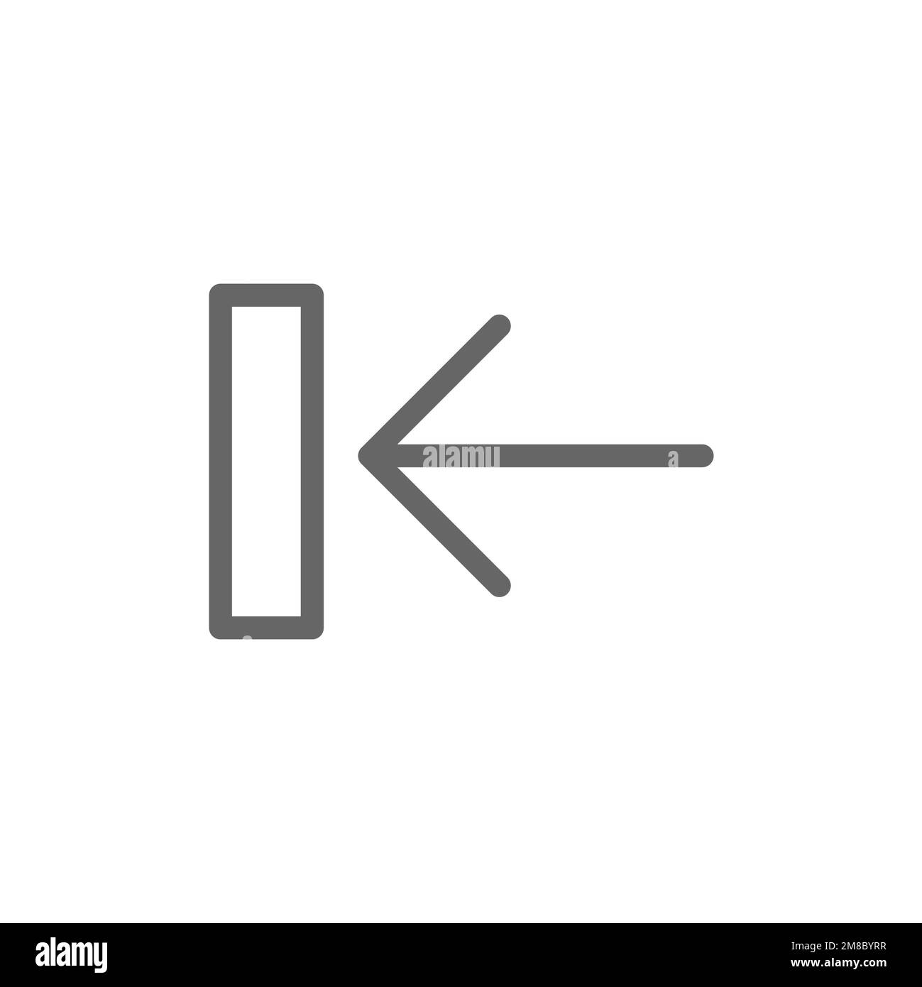 Left icon, App interface graphics resource, vector illustration Stock ...