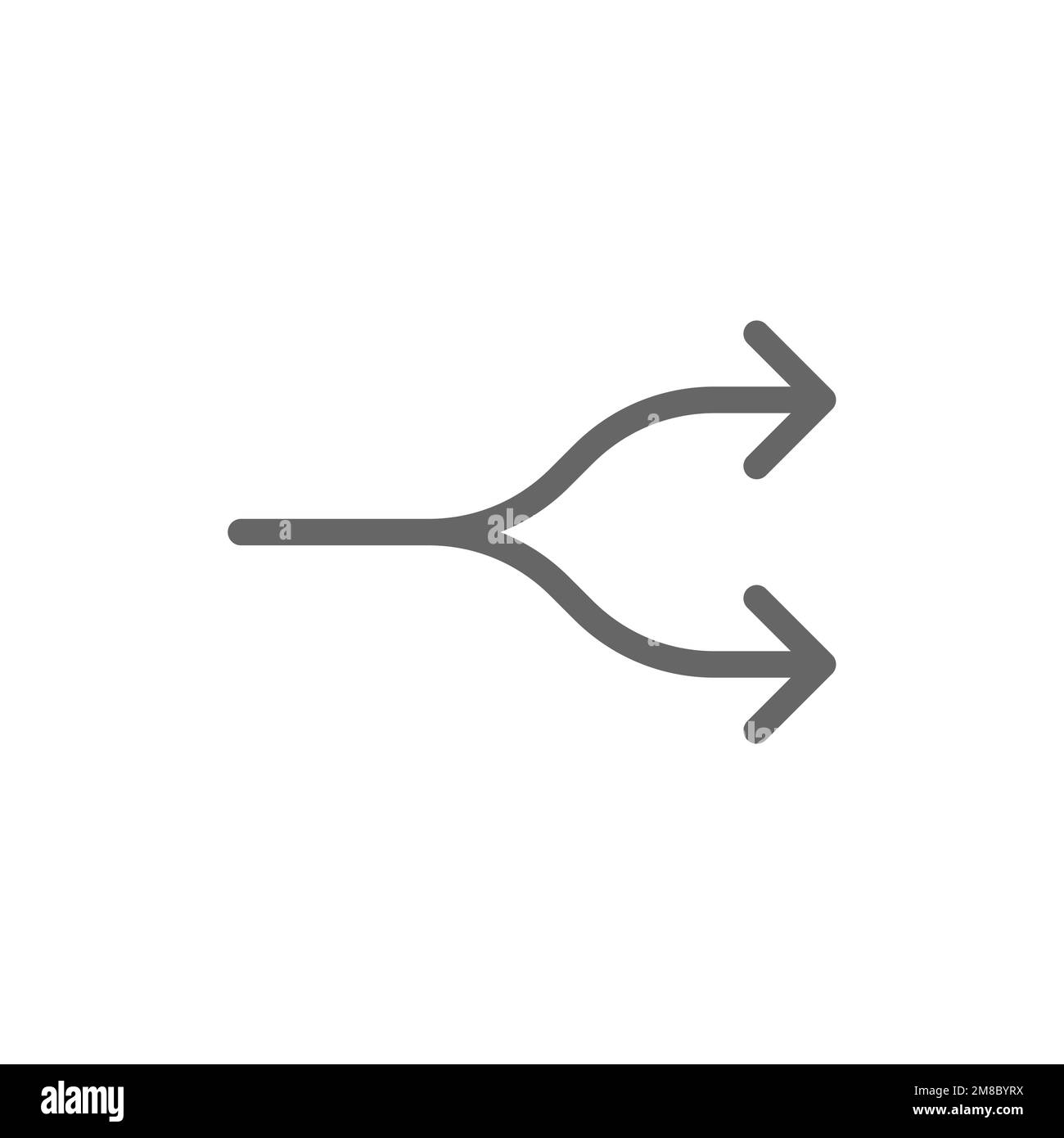 Diverter line icon, App interface graphics resource, vector illustration Stock Vector Image ...