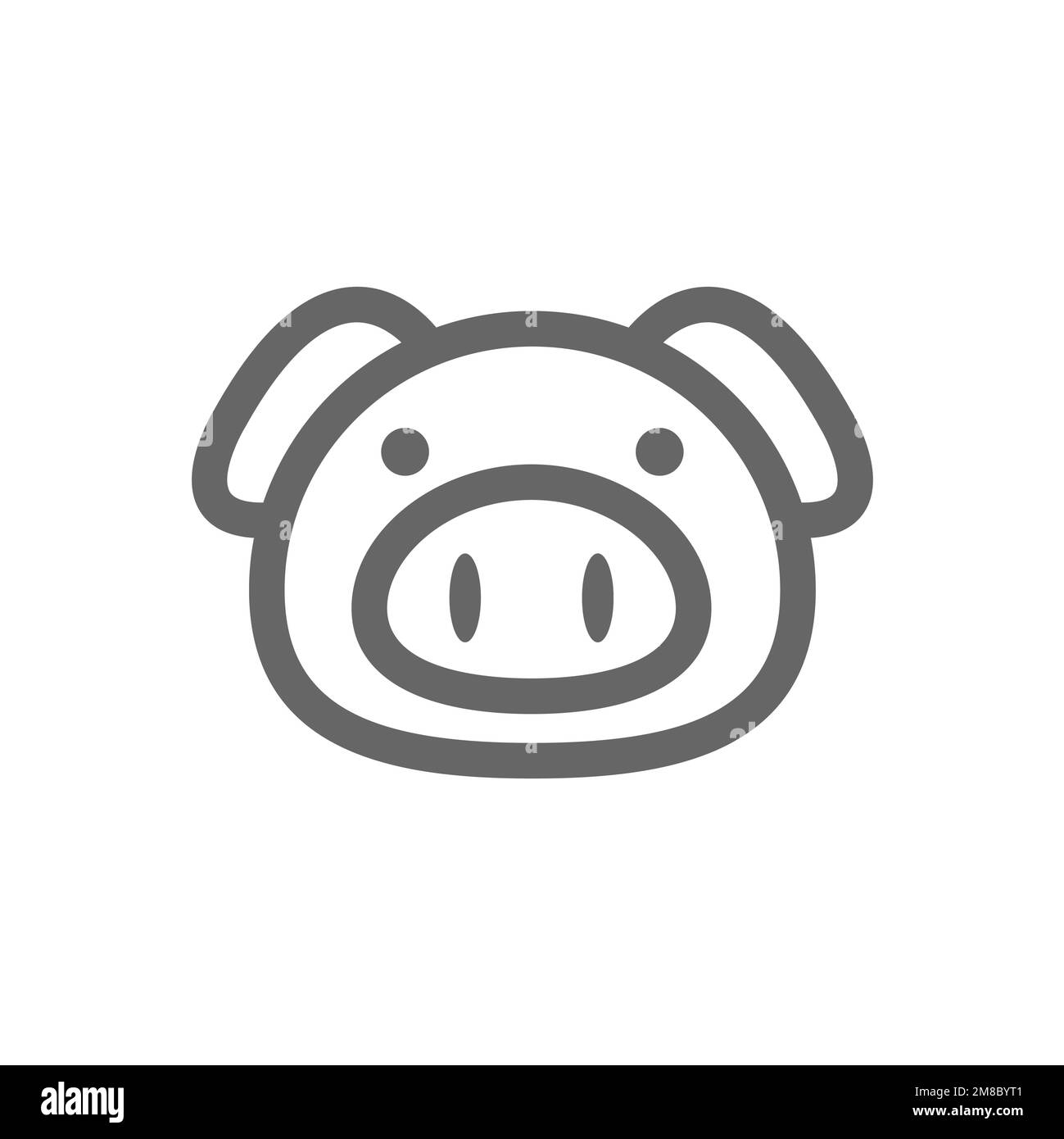 Pig icon, common graphic resources, vector illustration Stock Vector ...