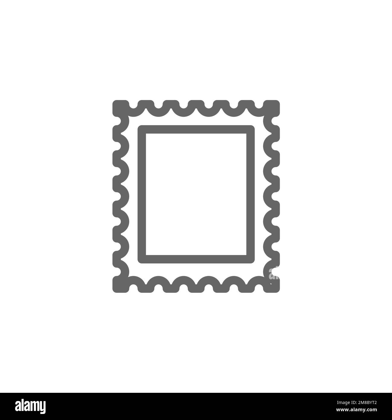 Stamp line icon, App interface graphics resource, vector illustration ...