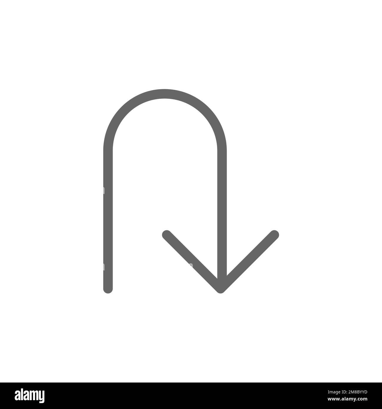 Return arrow icon, app interface graphics resource, vector illustration Stock Vector Image & Art ...