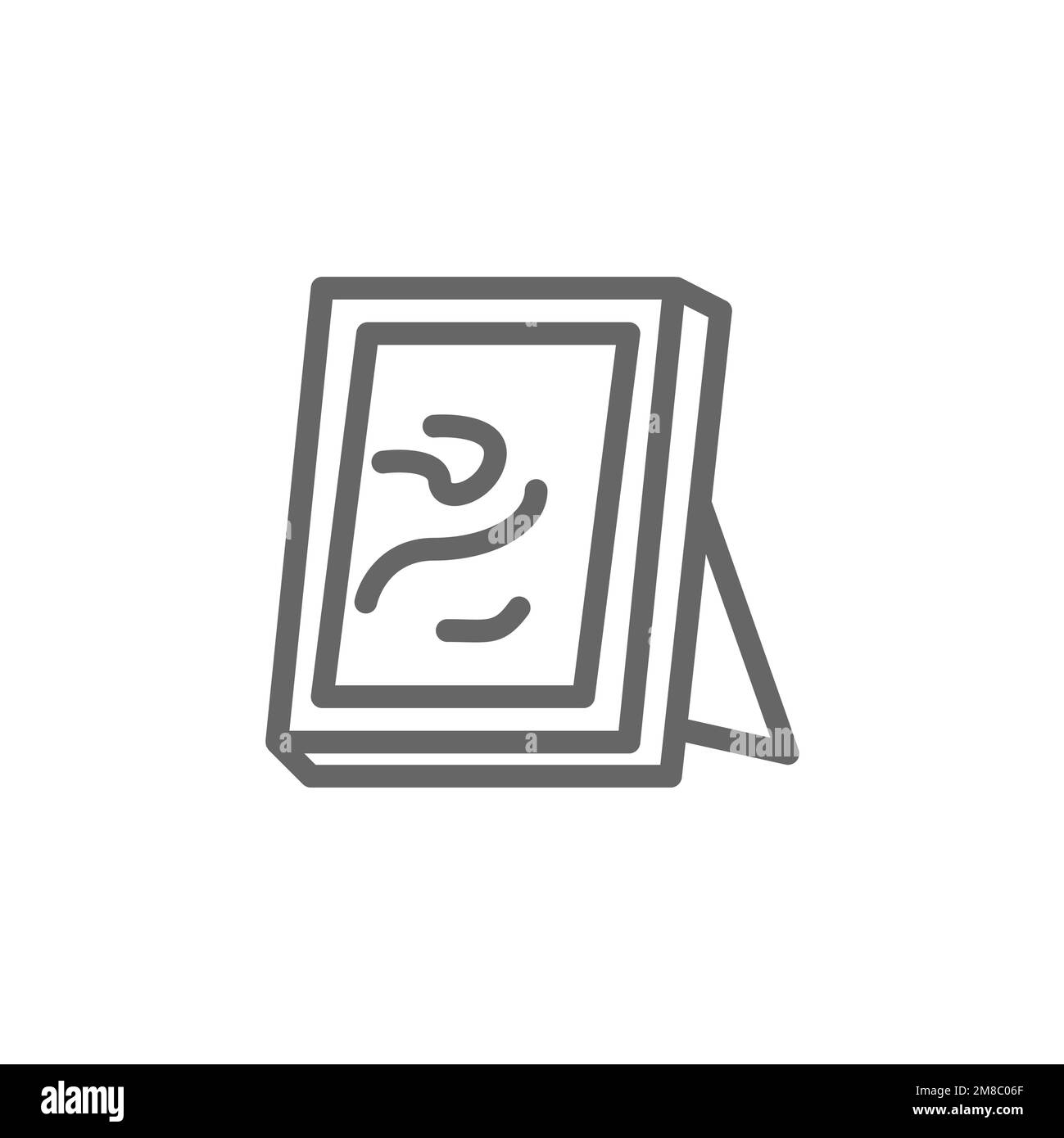 Picture frame line icon, App interface graphics resource, vector illustration Stock Vector Image ...