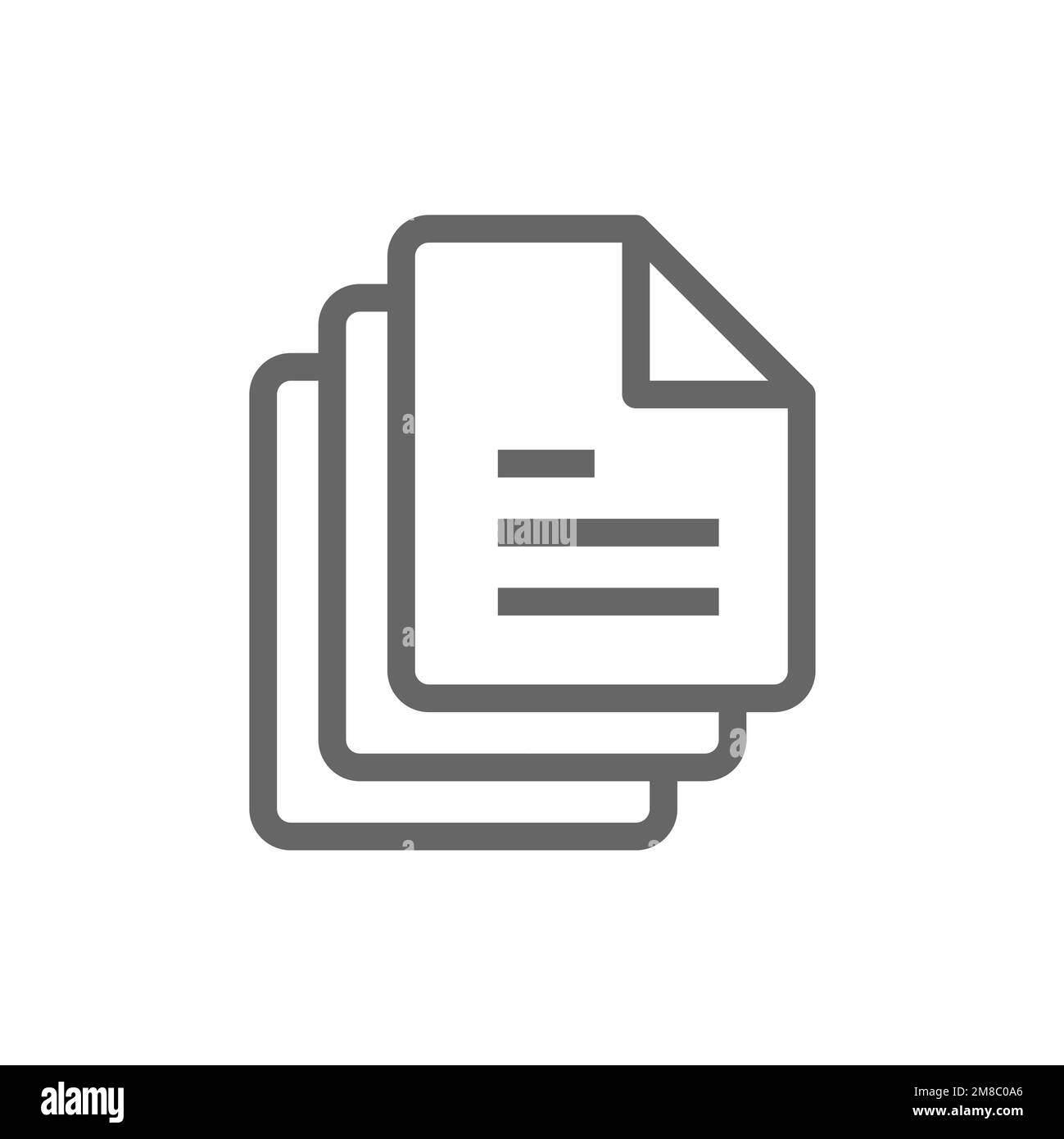 Overlay file line icon, graphic resource template, vector illustration ...