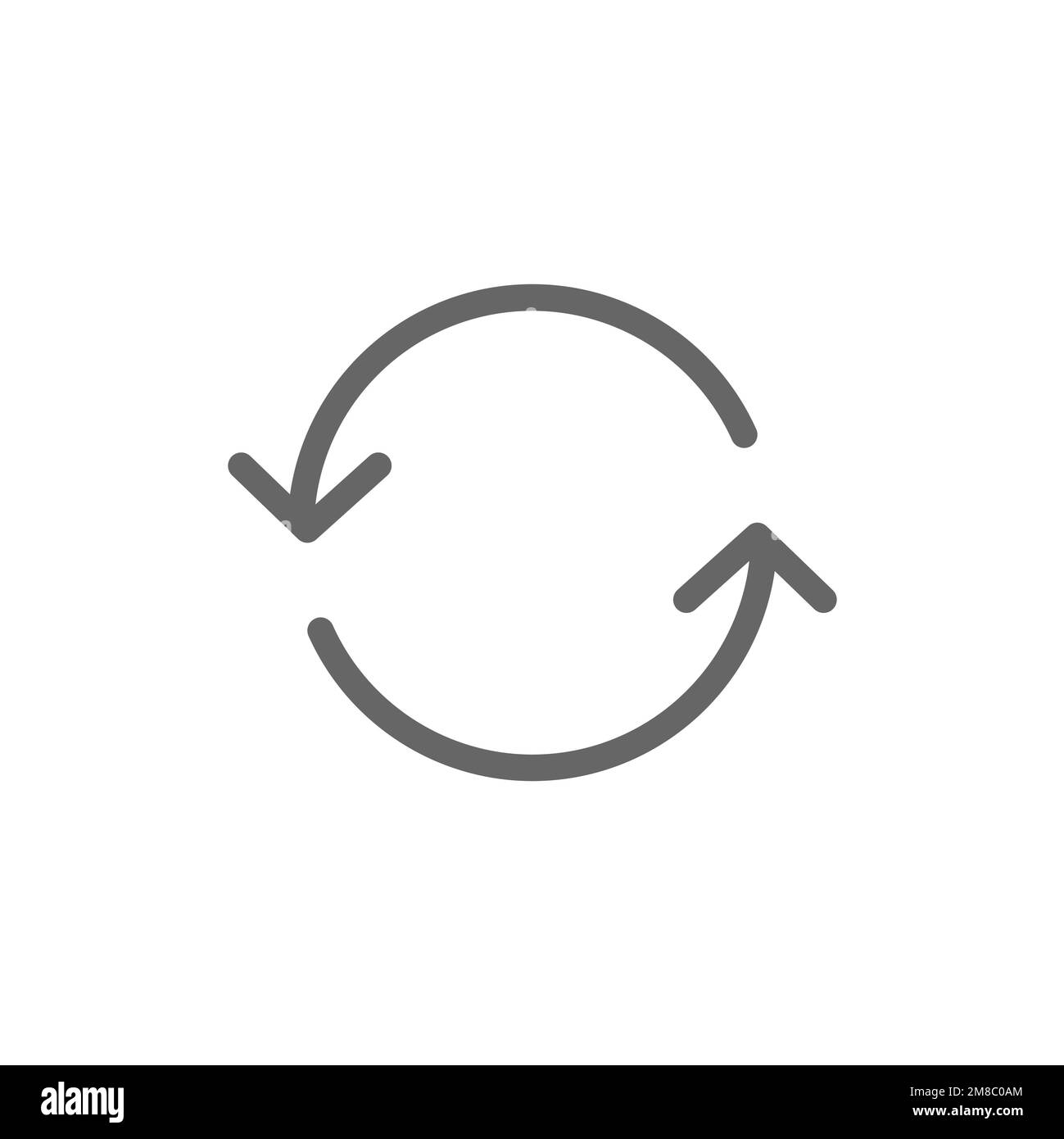 Refresh line icon, app interface graphics resource, vector illustration Stock Vector Image & Art ...