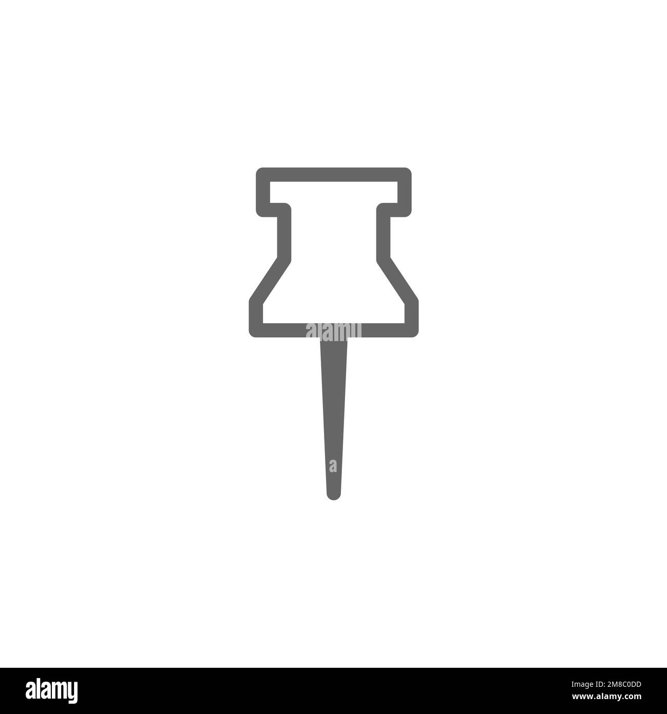 Pin line icon, App interface graphics resource, vector illustration Stock Vector Image & Art - Alamy