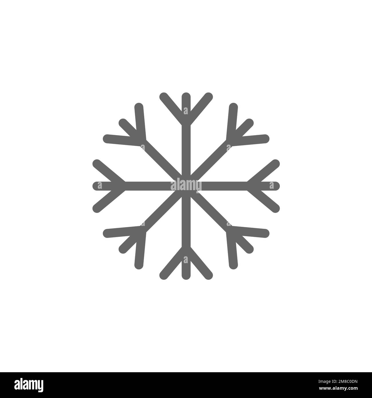 Frost line icon, App interface graphics resource, vector illustration ...