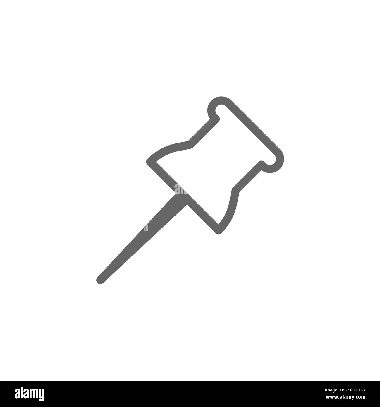 Pin line icon, App interface graphics resource, vector illustration Stock Vector Image & Art - Alamy