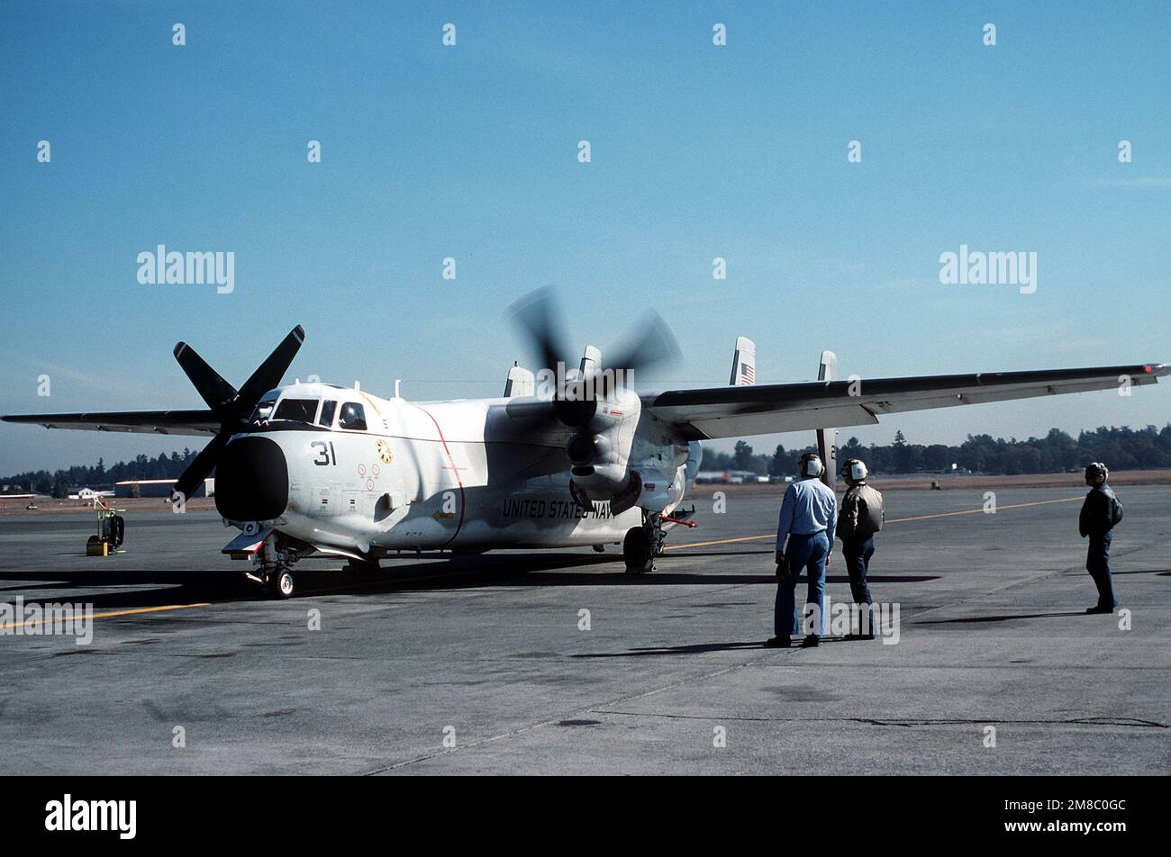 A Fleet Logistic Support Squadron 30 (VRC-30) C-2A Greyhound carrier on ...