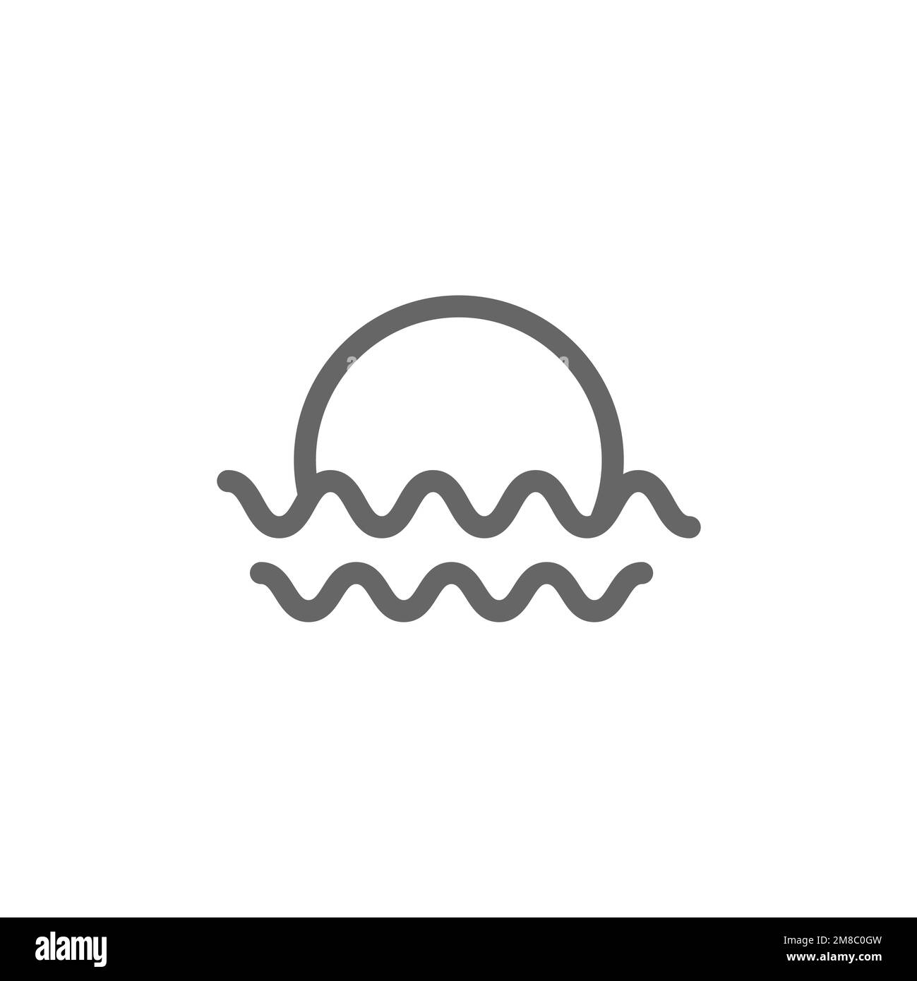 Daily outgoing line icon, app interface graphics resource, vector ...