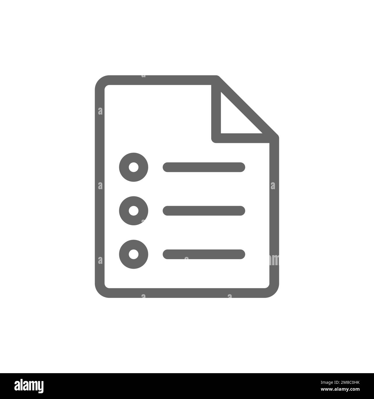 Project file line icon, drawing resource template, vector illustration ...