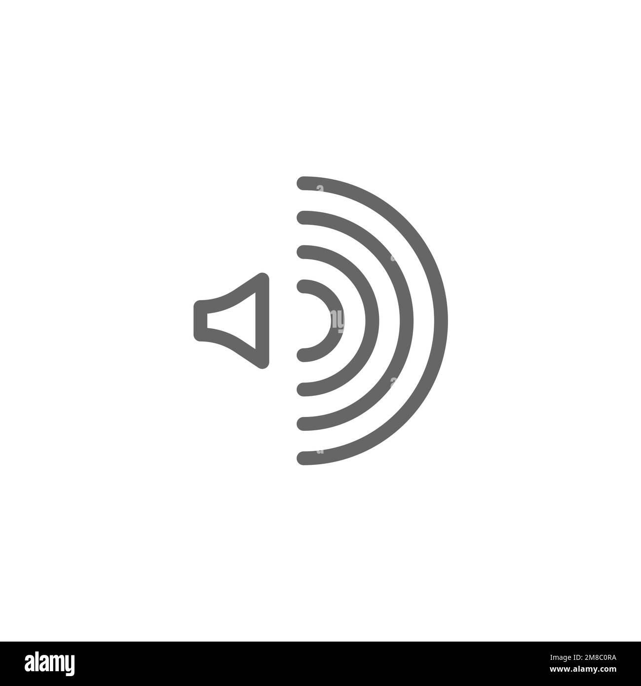 Volume line icon, common graphic resources, vector illustration Stock ...