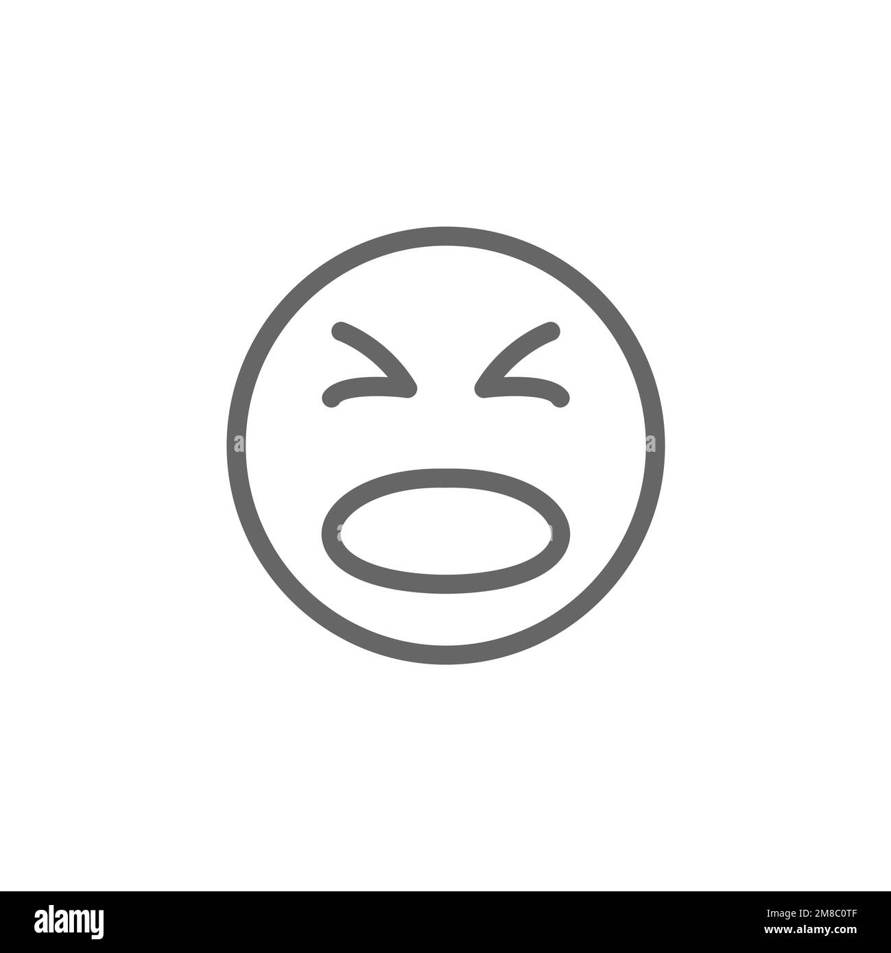 Crazy expression icon, common graphic resources, vector illustration ...