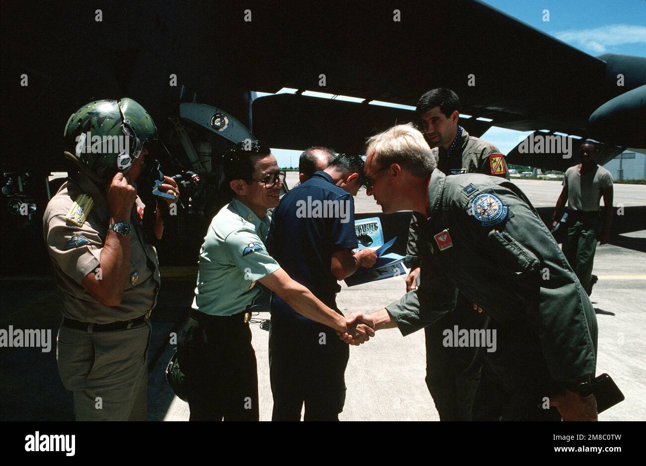 A combat crew training squadron instructor from the 93rd Bombardment ...