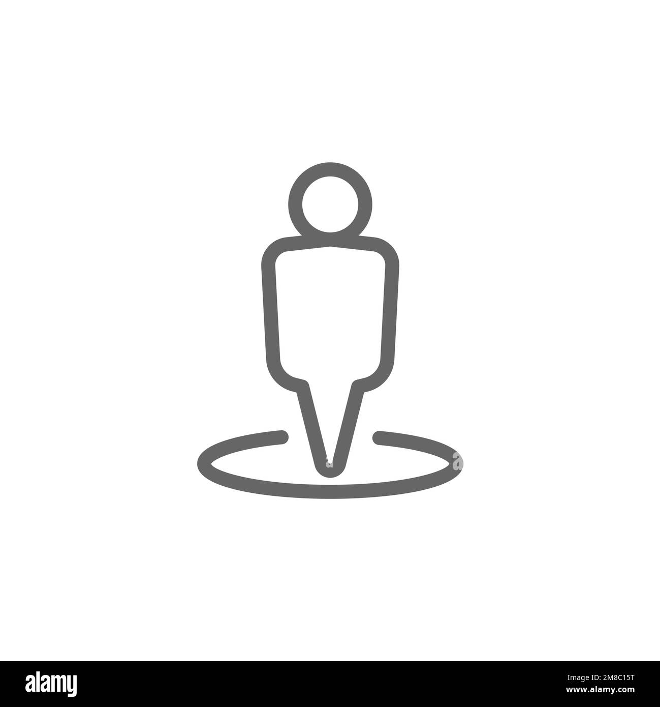 Location line icon, app interface graphics resource, vector illustration Stock Vector Image ...