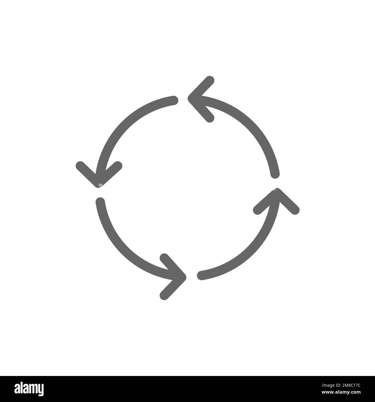 Loop arrow line icon, App interface graphics resource, vector illustration Stock Vector Image ...